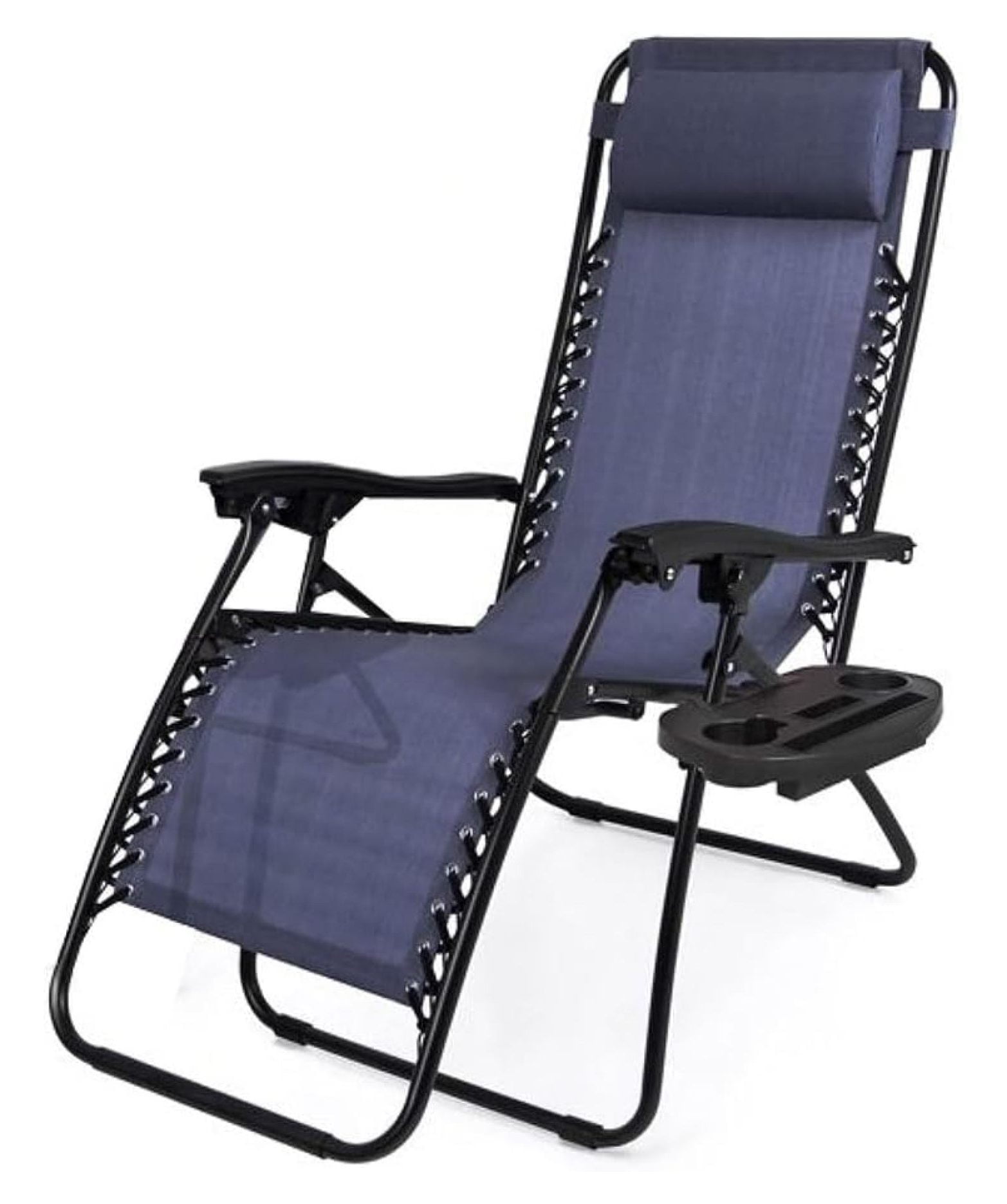 CozyBox Adjustable Lounge Chair with Steel Mesh Fabric: Reclining Lawn ...