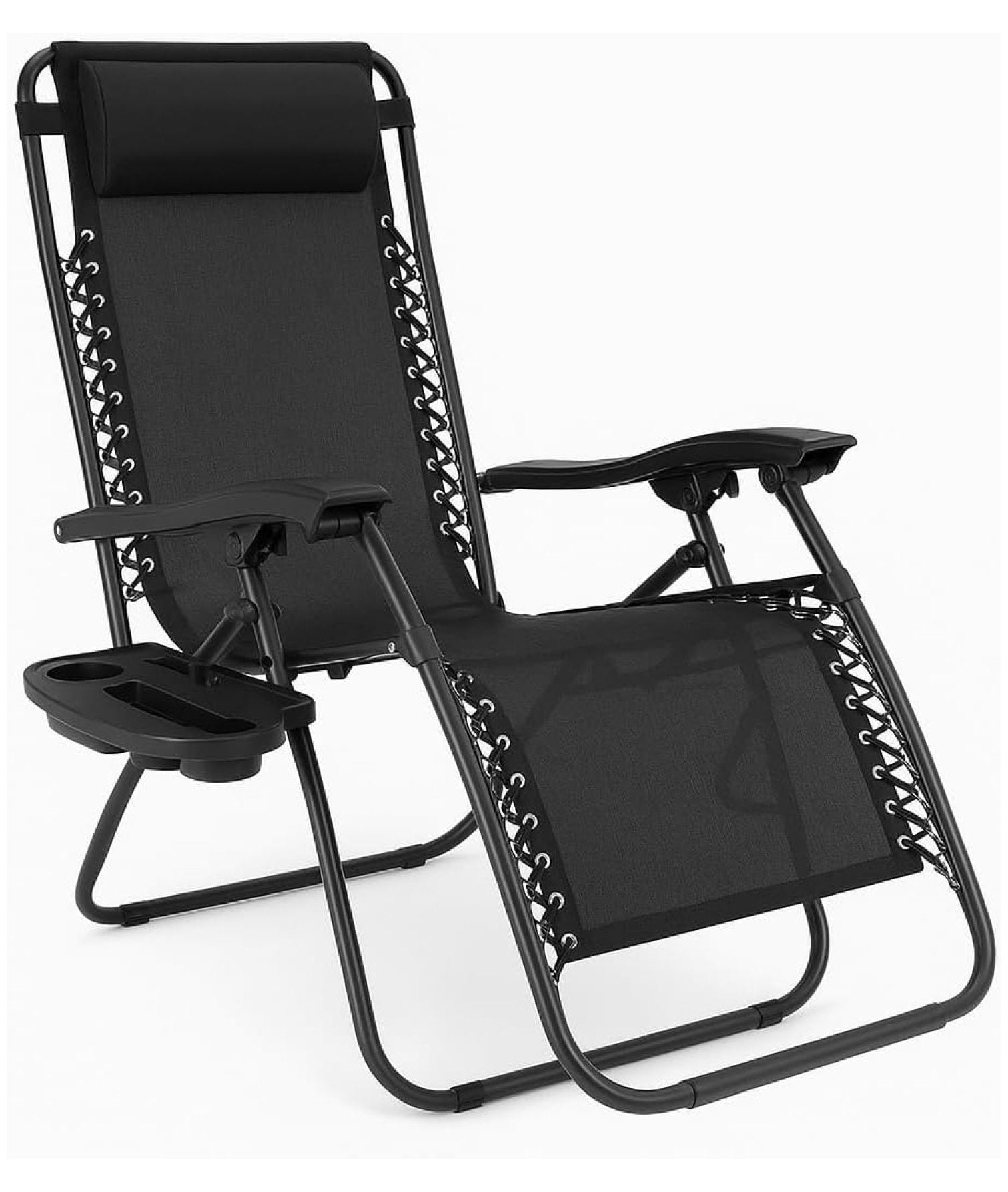 CozyBox Adjustable Lounge Chair with Steel Mesh Fabric: Reclining Lawn ...