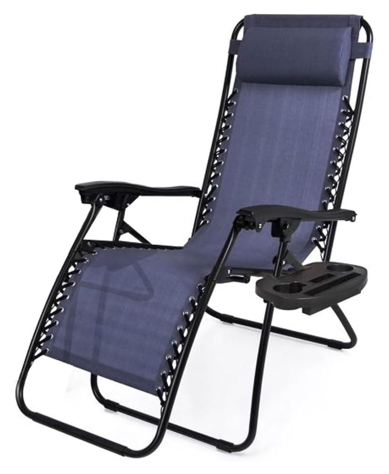 CozyBox Lounge Chair Outdoor Textilene Fabric Reclining Folding Lounge ...