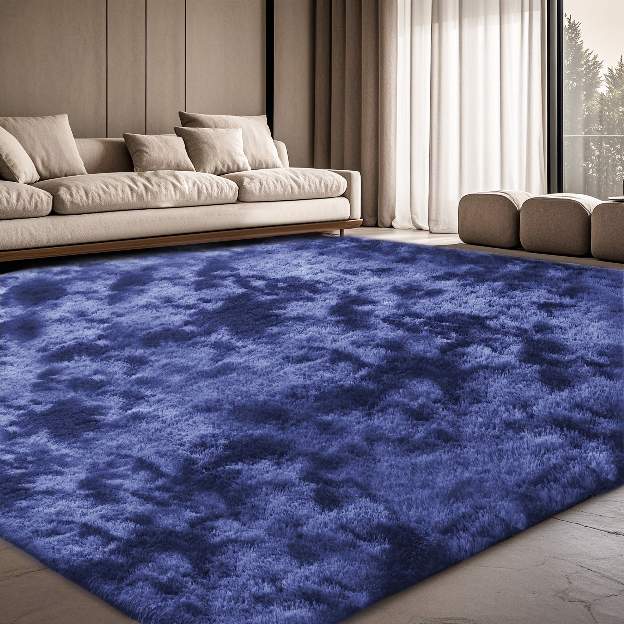 CozyDesg 8ft x 10ft Area Rugs, Soft Fluffy Area Rugs Floor Mat Floor ...