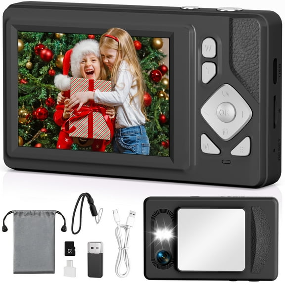 Pink Digital Camera With Uhd 4K Resolution 48Mp For Kids And Teens 16X ...