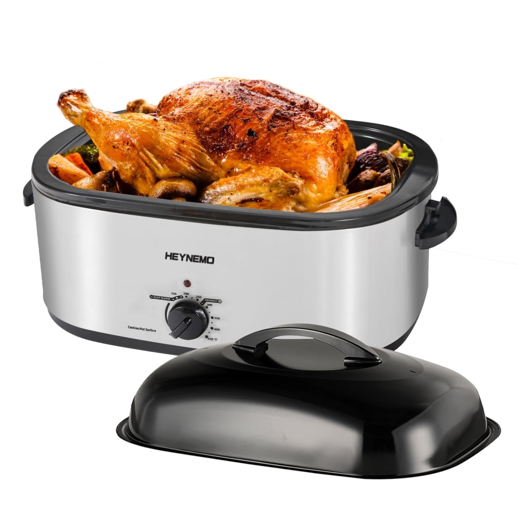 CozyHom 18QT Stainless Steel Electronic Turkey Roaster Oven with Self ...