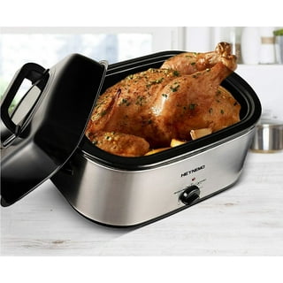 Superjoe 22 Quart Roaster Oven with Self-Basting Lid Turkey Roaster ...