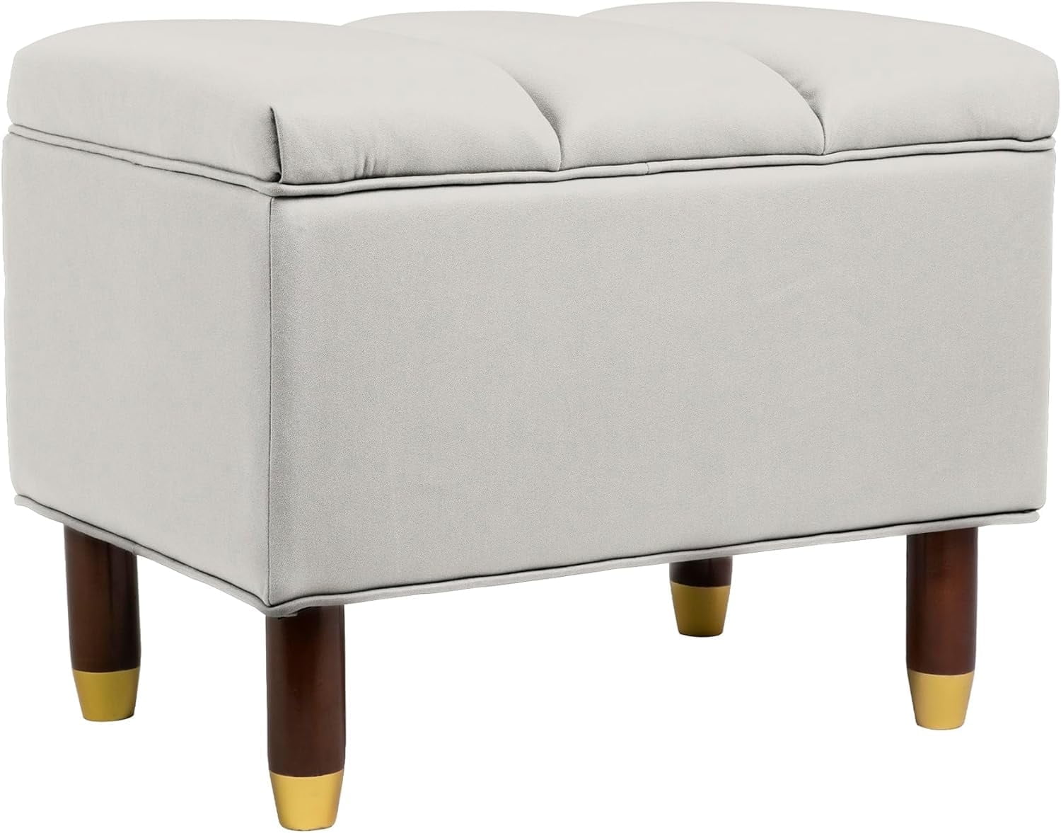 CozyHom 45Qt Storage Ottoman, Versatile Footrest Stool with Stainless ...