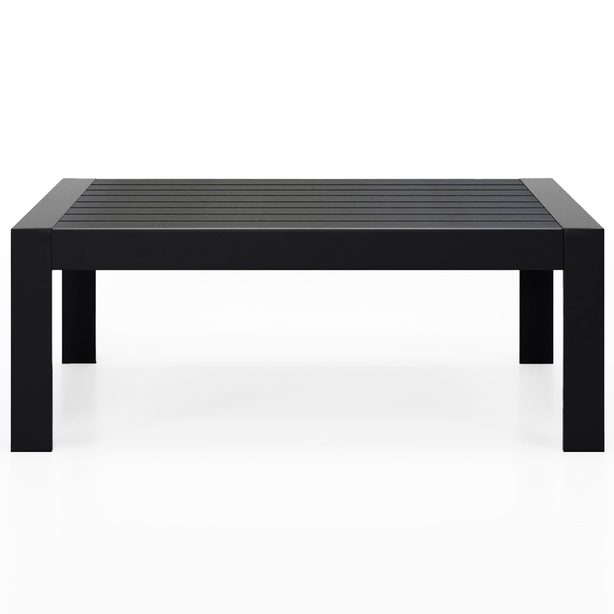 CozyHom All-Weather Aluminum Patio Coffee Table, Modern Outdoor ...