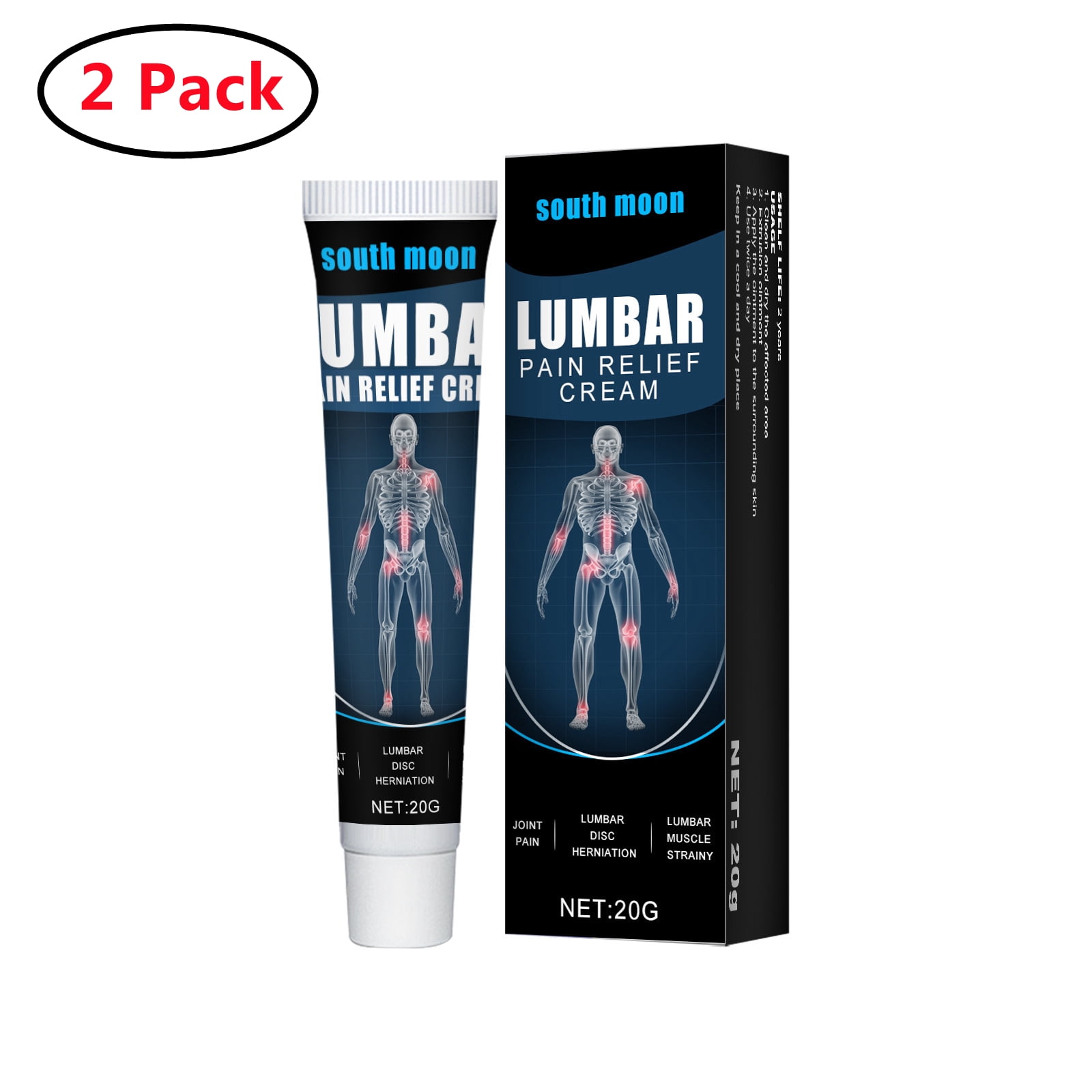 CozyHome 2 Pack Back Pain Cream - for Neck, Body, Muscle Aches, or Back ...