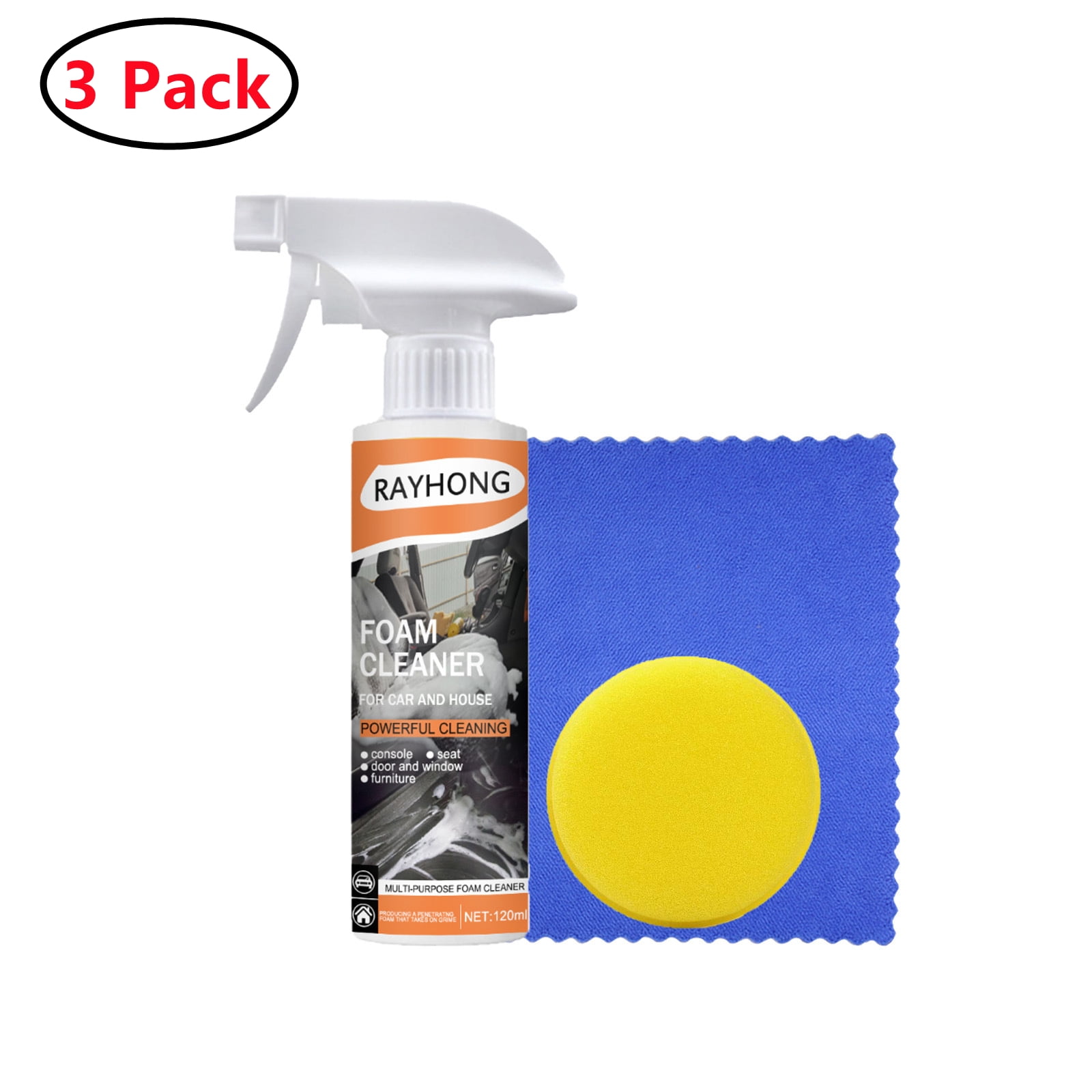 CozyHome 3 Pack Car Wash (Easy Cleaning - Spray, Wipe & Clean), Safe ...
