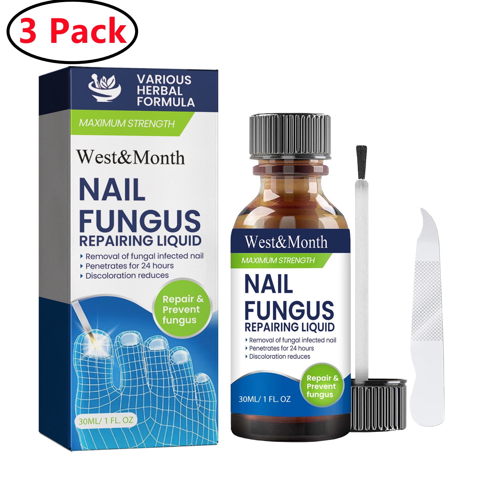Cozyhome 3 Pack Toenail Fungus Treatment Extra Strength For Nail 7149