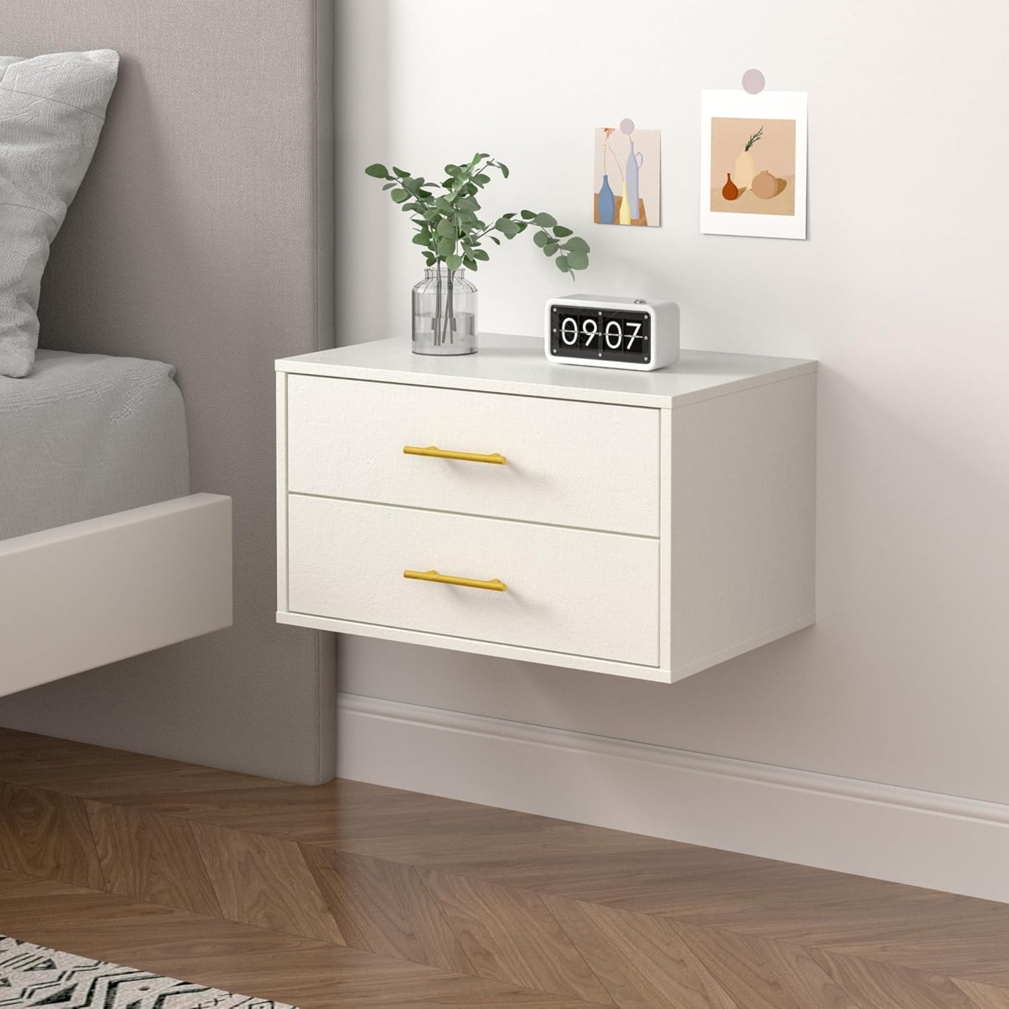 CozyHome Cube Storage Organizer, 2-Drawer Stackable Bookshelf, White ...