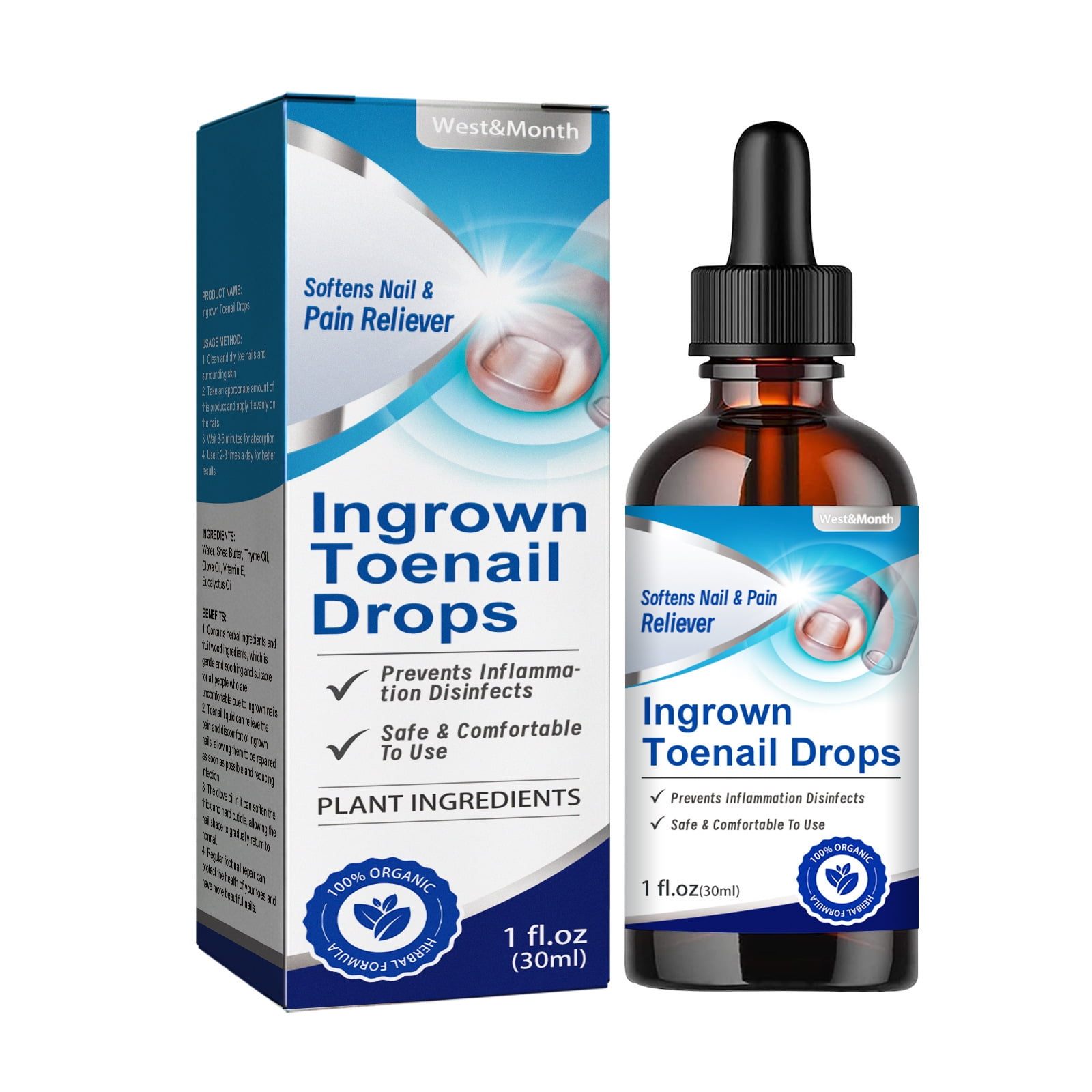 CozyHome Ingrown Toenail Treatment - Ingrown Toenail Pain Reliever and ...