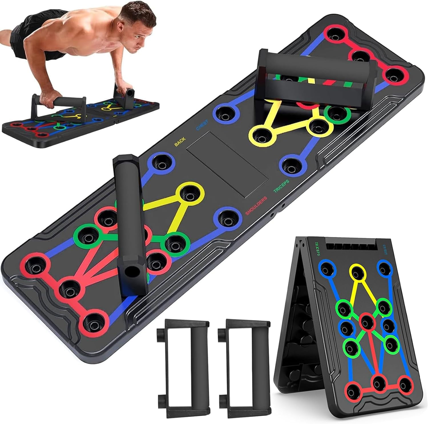 CozyHome-MT 28-in-1 Push-Up Rack Board System for Fitness Workout ...