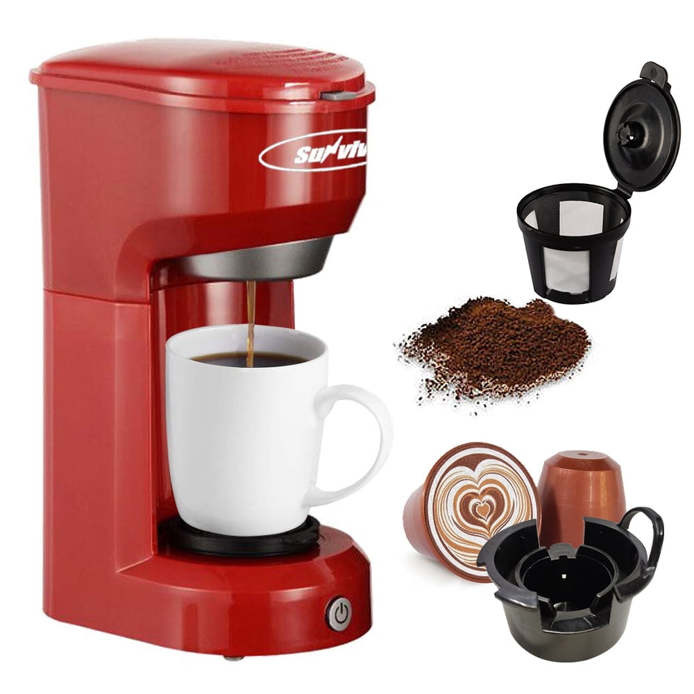 CozyHome Single Serve Coffee Maker, Pod Style Brewer for K-Cup, Ground ...