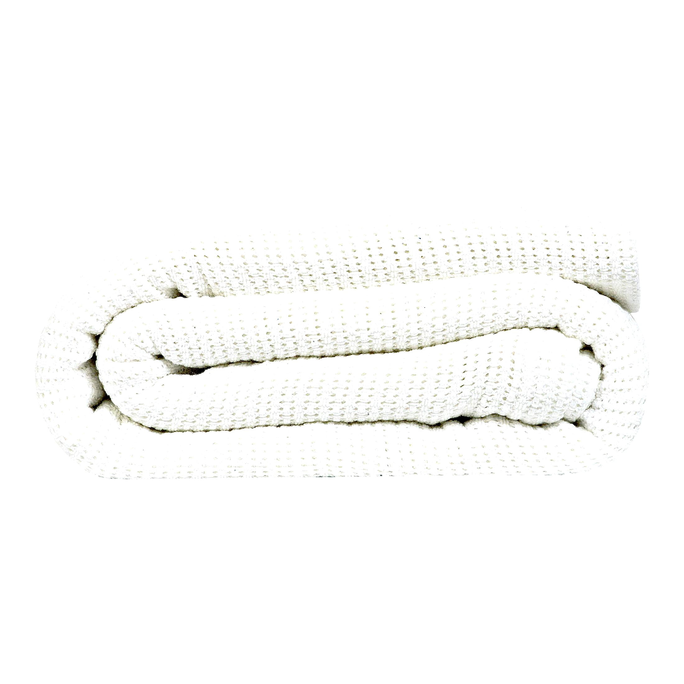 CozyLuxe Leno Weave Queen Blanket - 100% Cotton, Lightweight, Warm ...