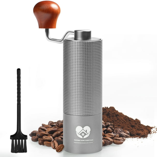 CozyNest Home Essentials Hand Held Stainless Steel Manual Coffee ...