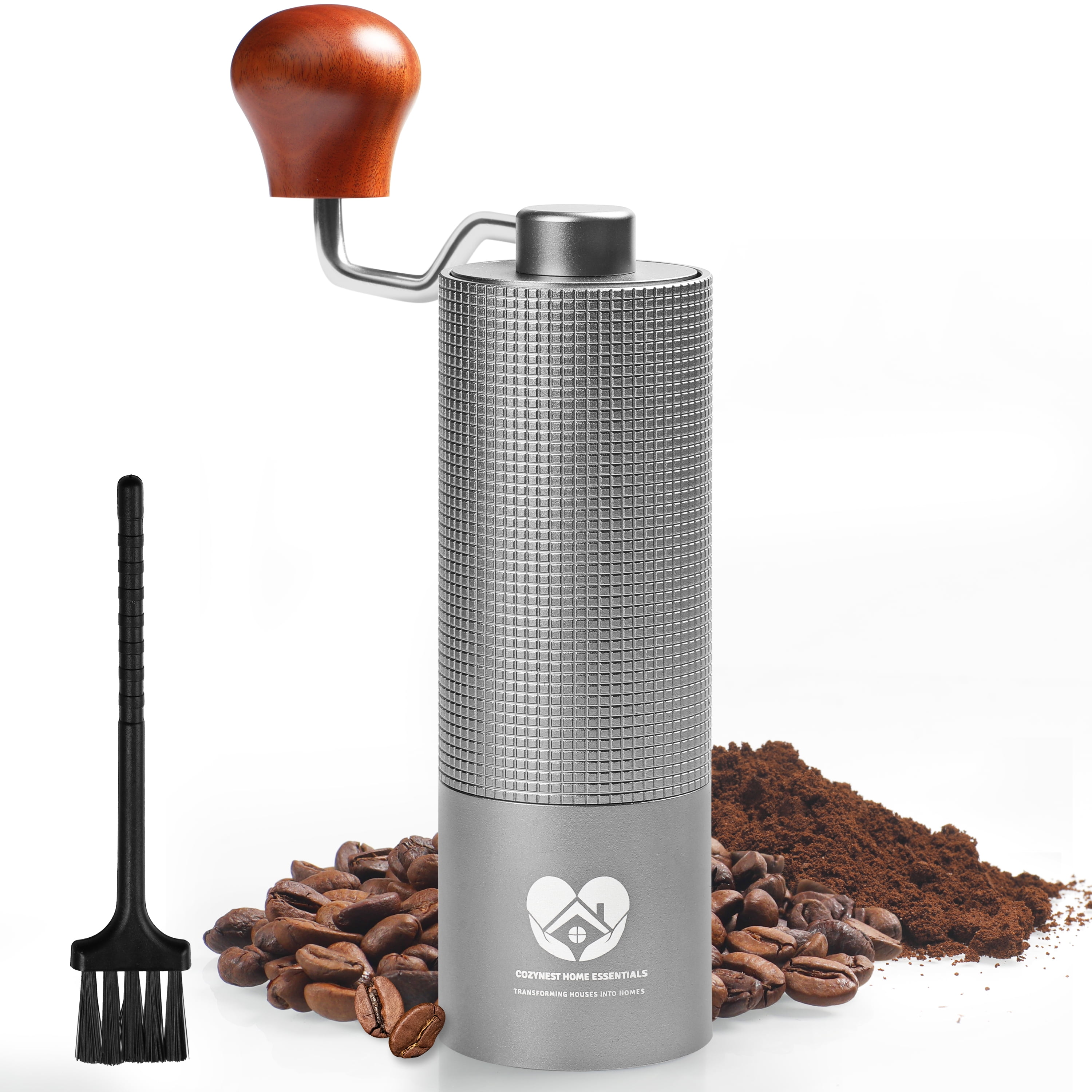 CozyNest Home Essentials Hand Held Stainless Steel Manual Coffee ...