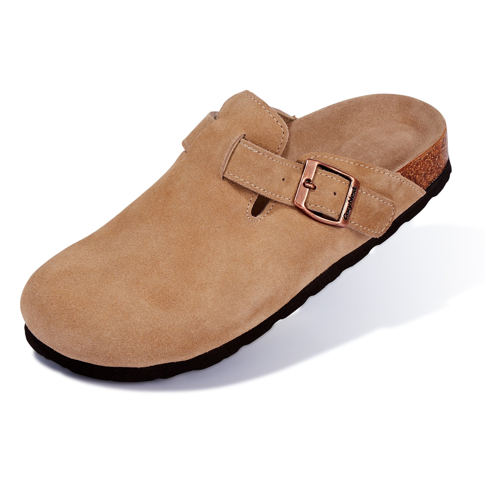 CozyNest VIBE Genuine Leather Clogs for Women and Men Slip on Mules ...