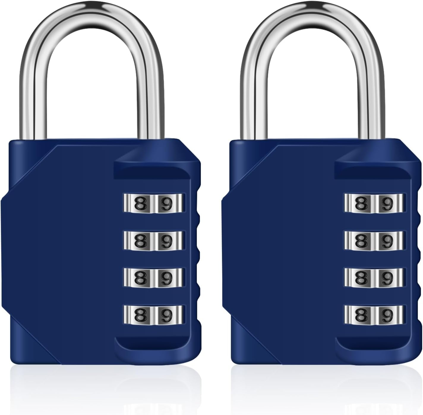 CozyNestFinds Combination Lock 2 Pack, 4 Digit Padlock for Gym ...