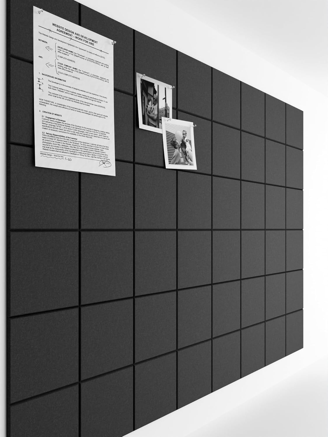 CozyNestFinds Large Cork Board Alternative-47 x35 Felt Bulletin Board ...