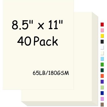 Superfine Printings Heavy Cardstock White | 8.5 x 11 Thick Paper ...