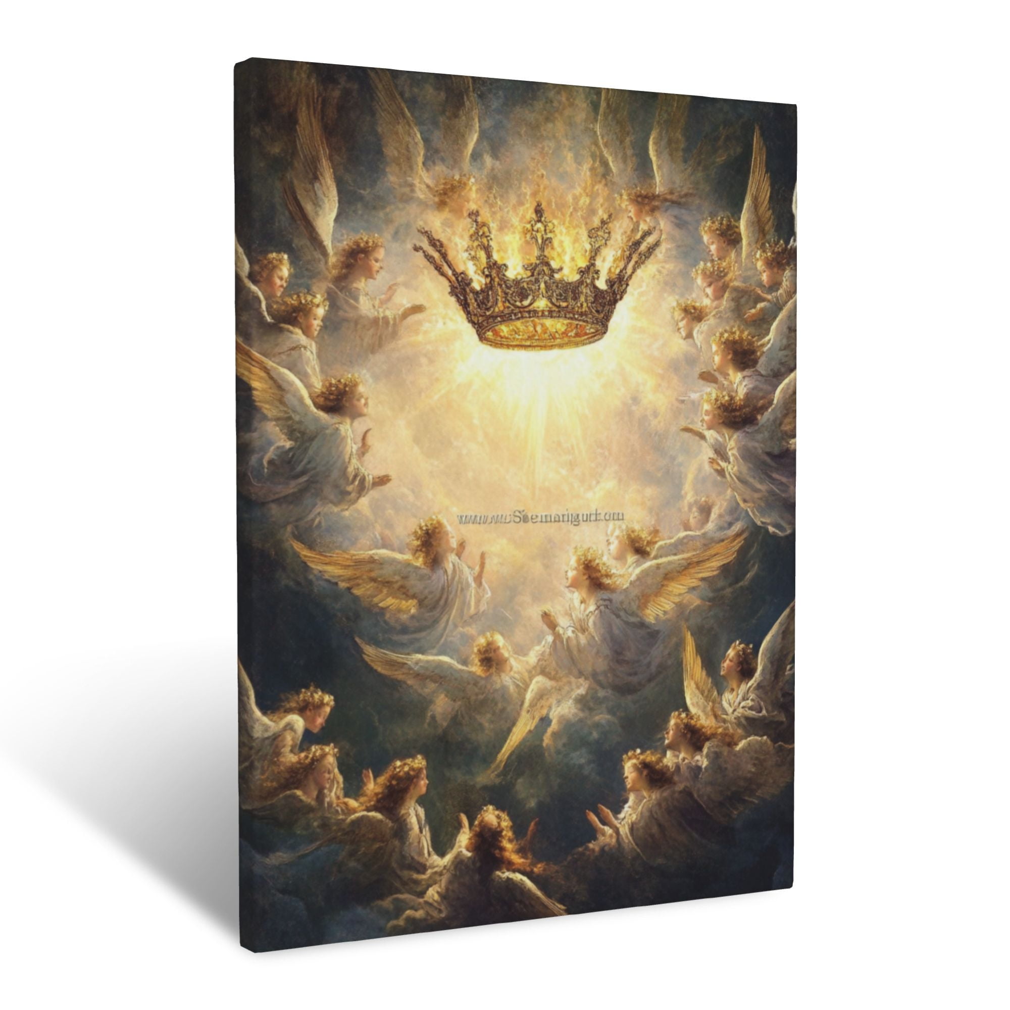 CozyNet A Depiction Of Angels Glowing While Carrying A Golden Crown ...