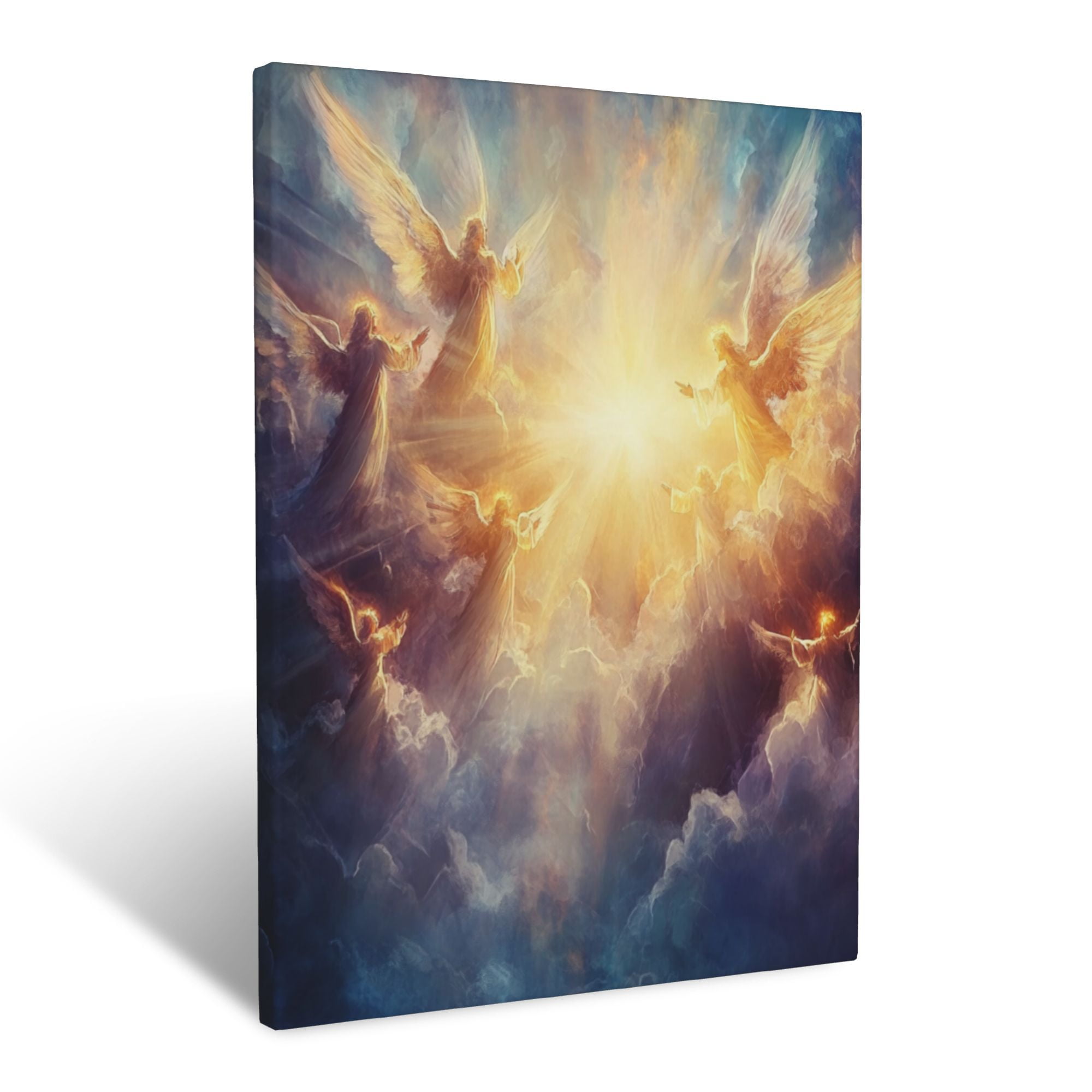 CozyNet A Depiction Of Glowing Angels Singing Praises Under A Radiant ...