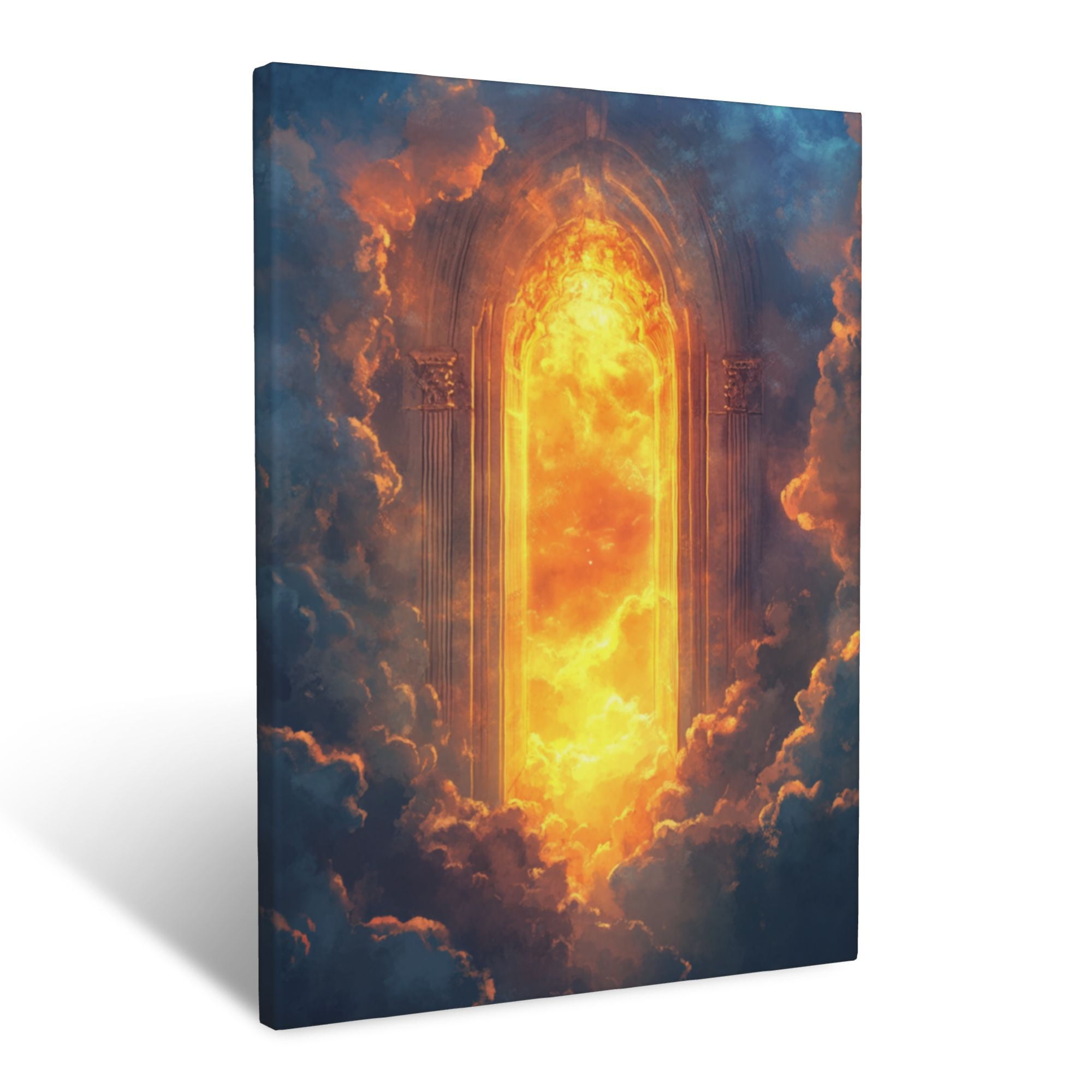 CozyNet A Depiction Of Heaven Gates Glowing Brightly Surrounded By ...
