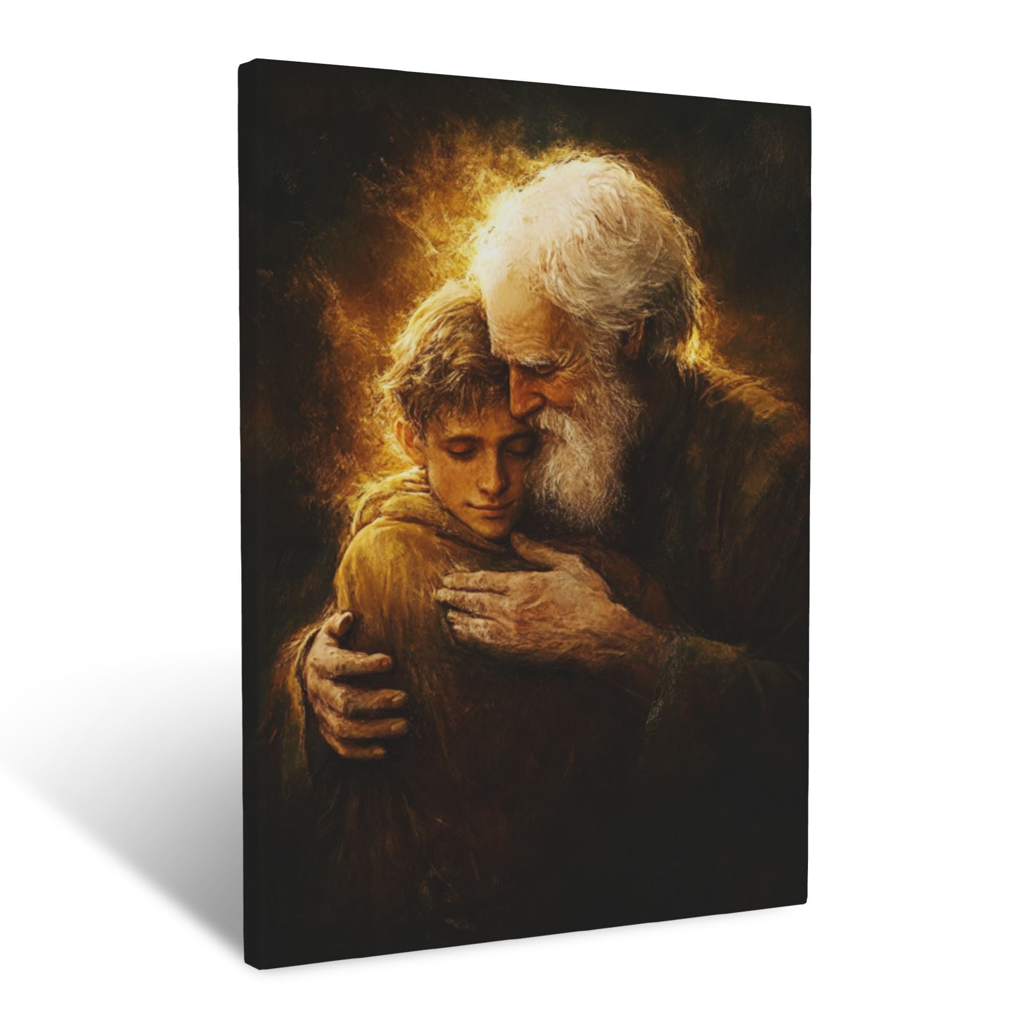 CozyNet A Glowing Depiction Of The Prodigal Son Embraced By His Father ...
