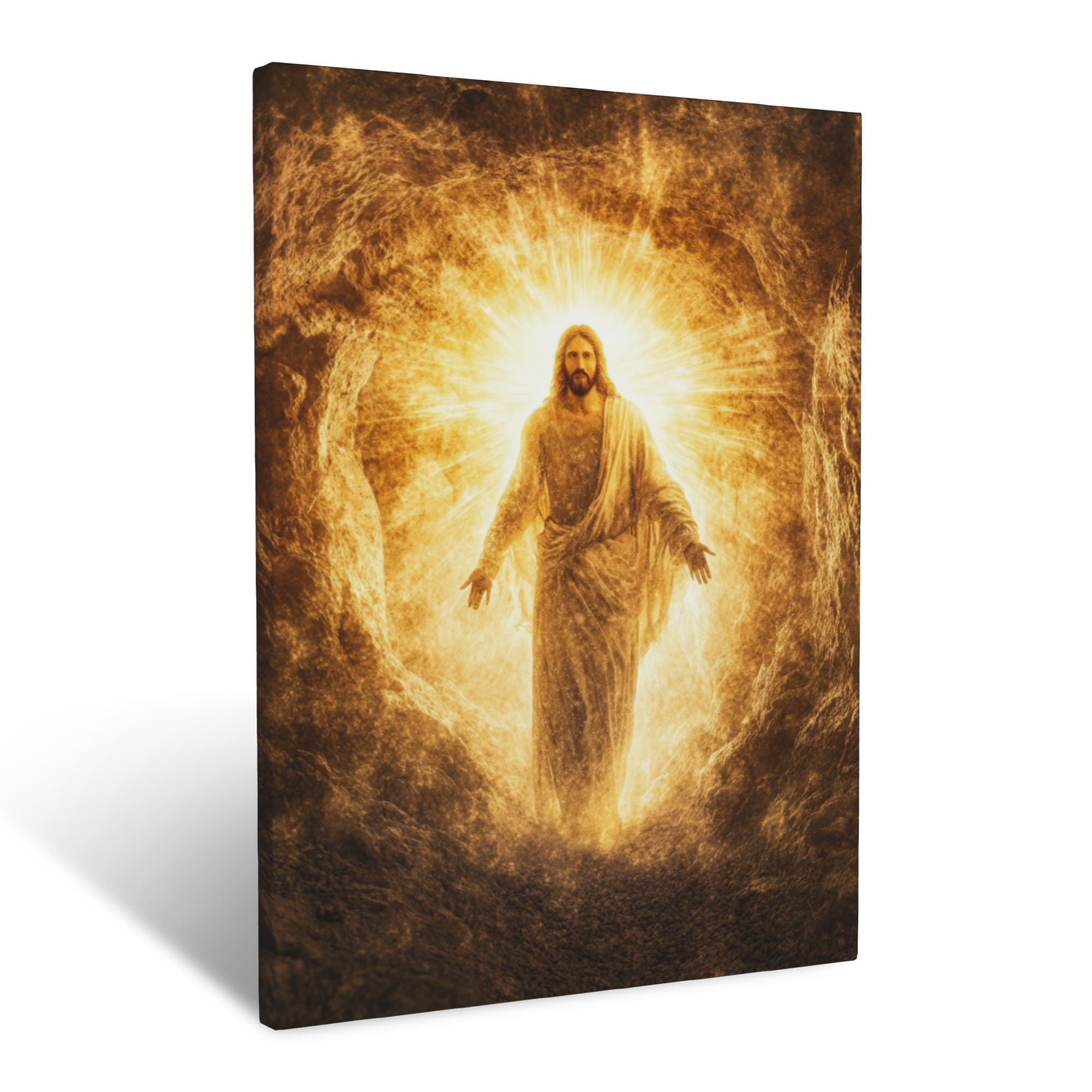 CozyNet A Glowing Depiction Of The Resurrection Of Jesus, Emerging From ...