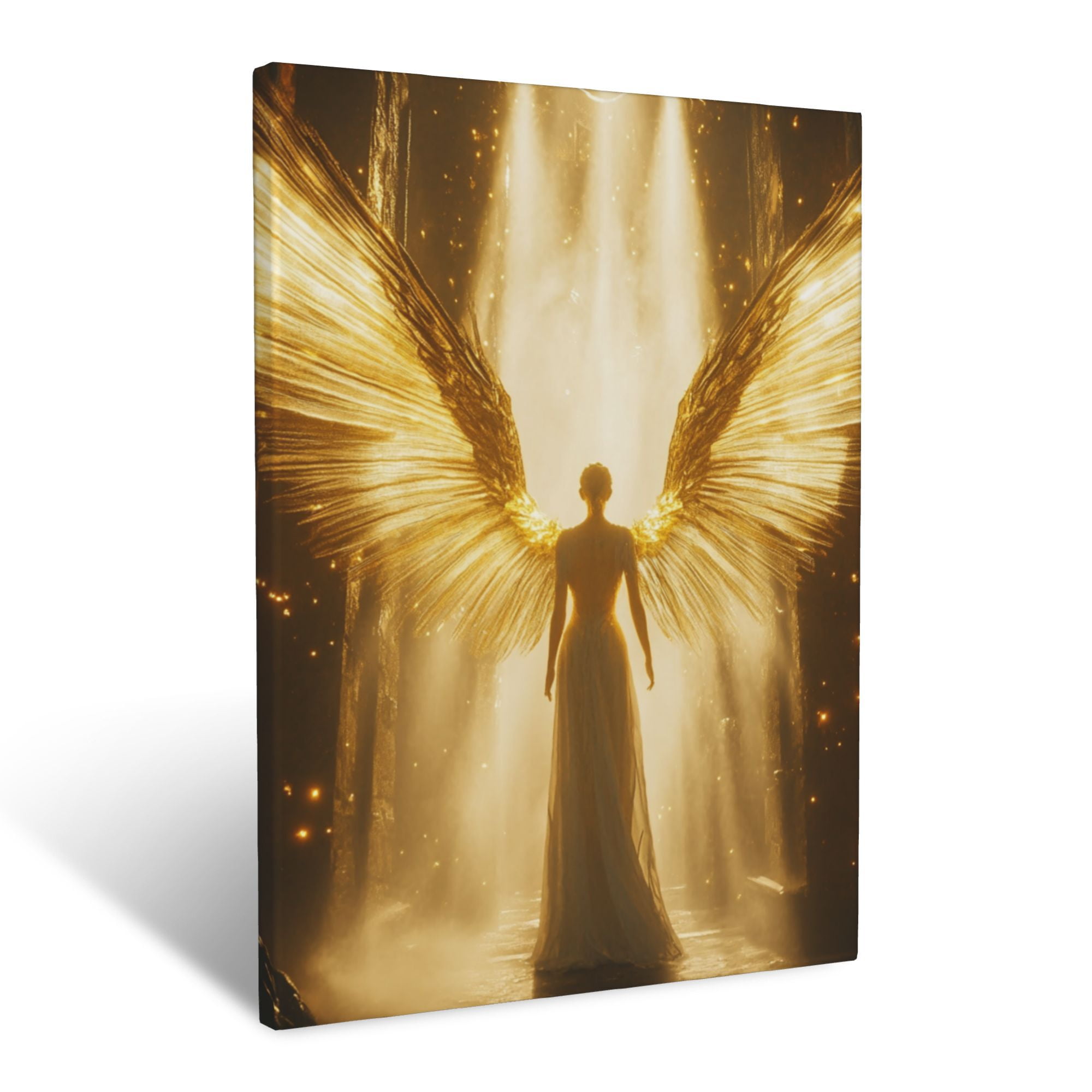 CozyNet A Radiant Angel Standing Guard At Heaven Gates Surrounded By ...