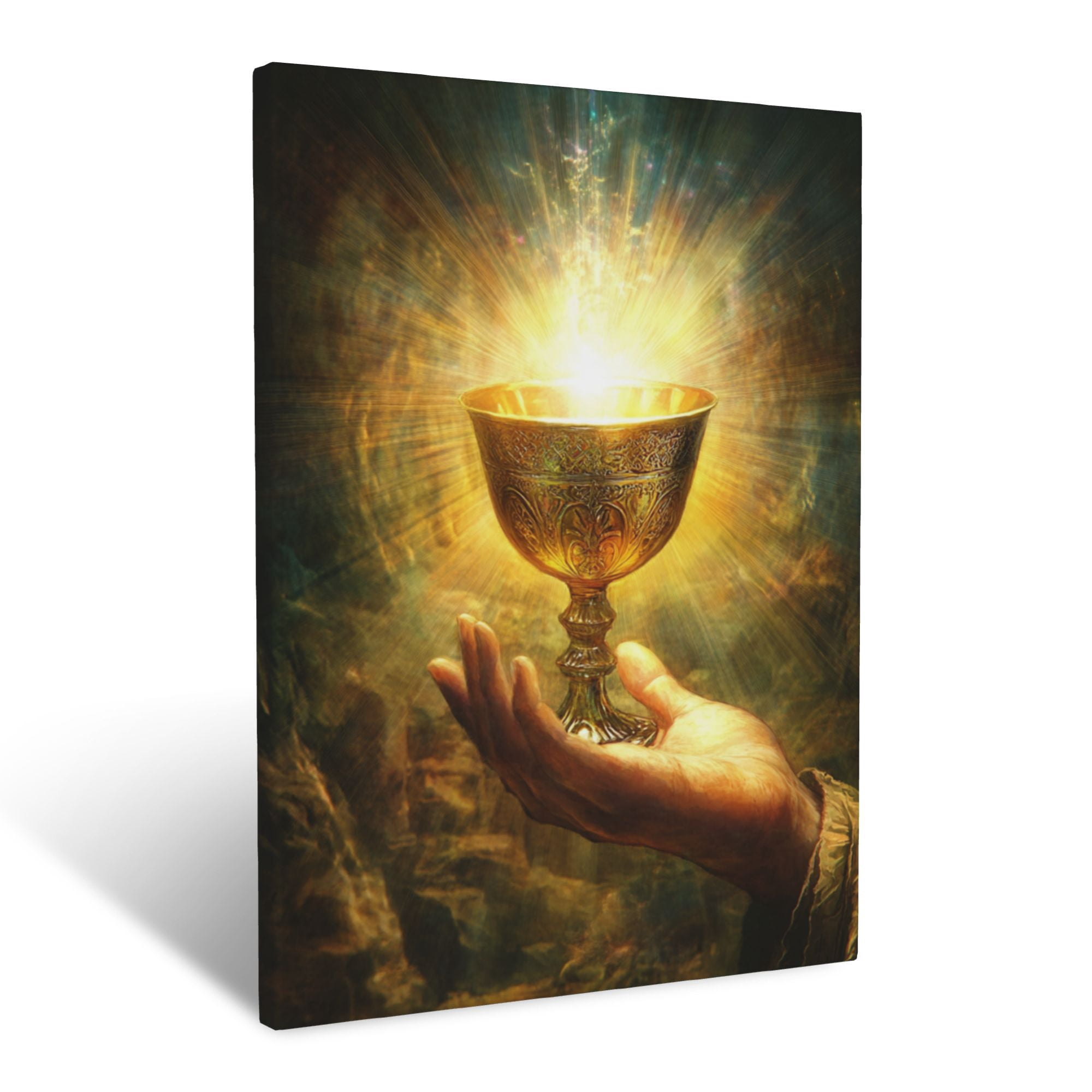 CozyNet A Radiant Chalice Held By A Glowing Hand Sacred Communion ...