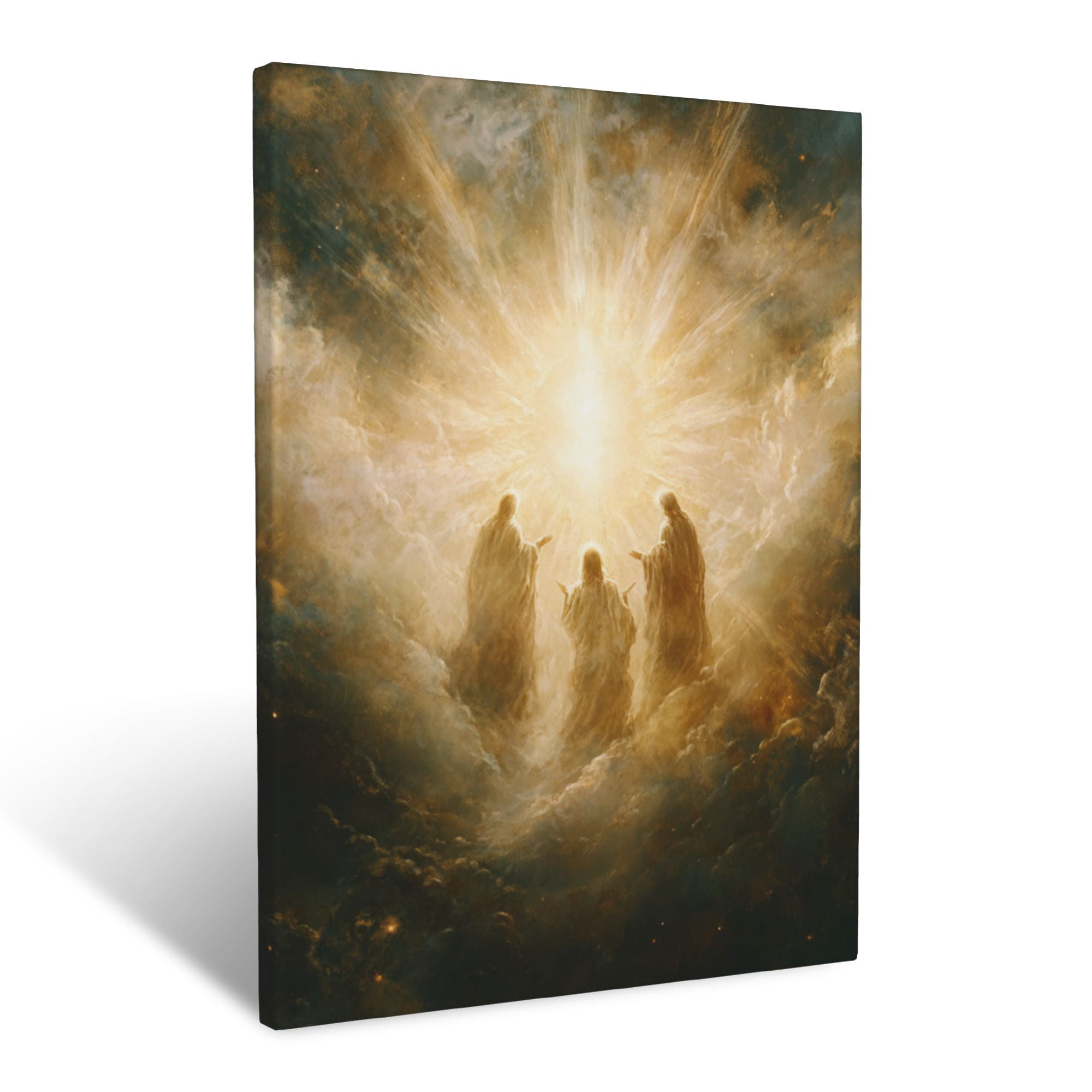 CozyNet A Radiant Depiction Of The Holy Trinity Glowing In A Celestial ...