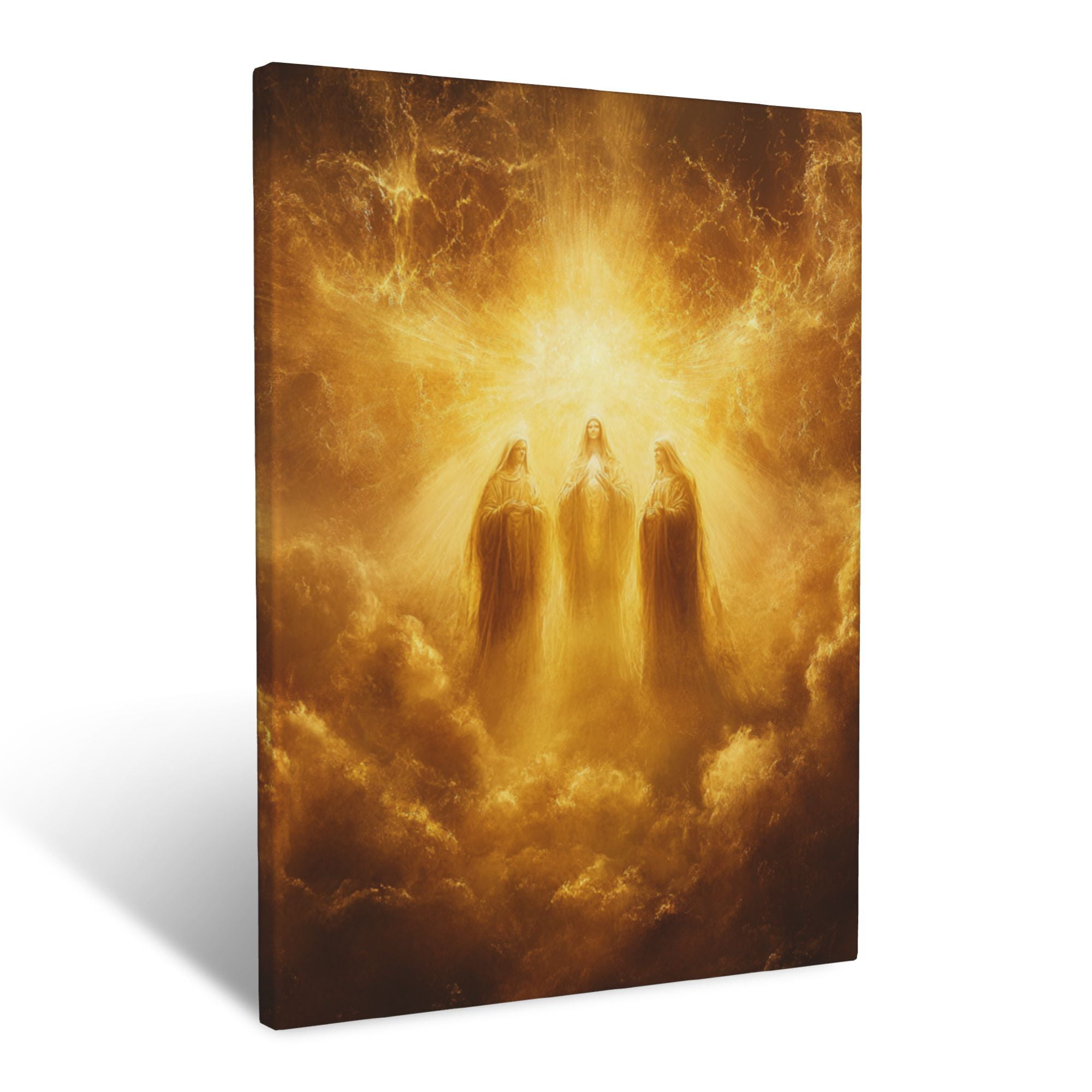 CozyNet A Radiant Depiction Of The Holy Trinity Glowing Softly Under A ...