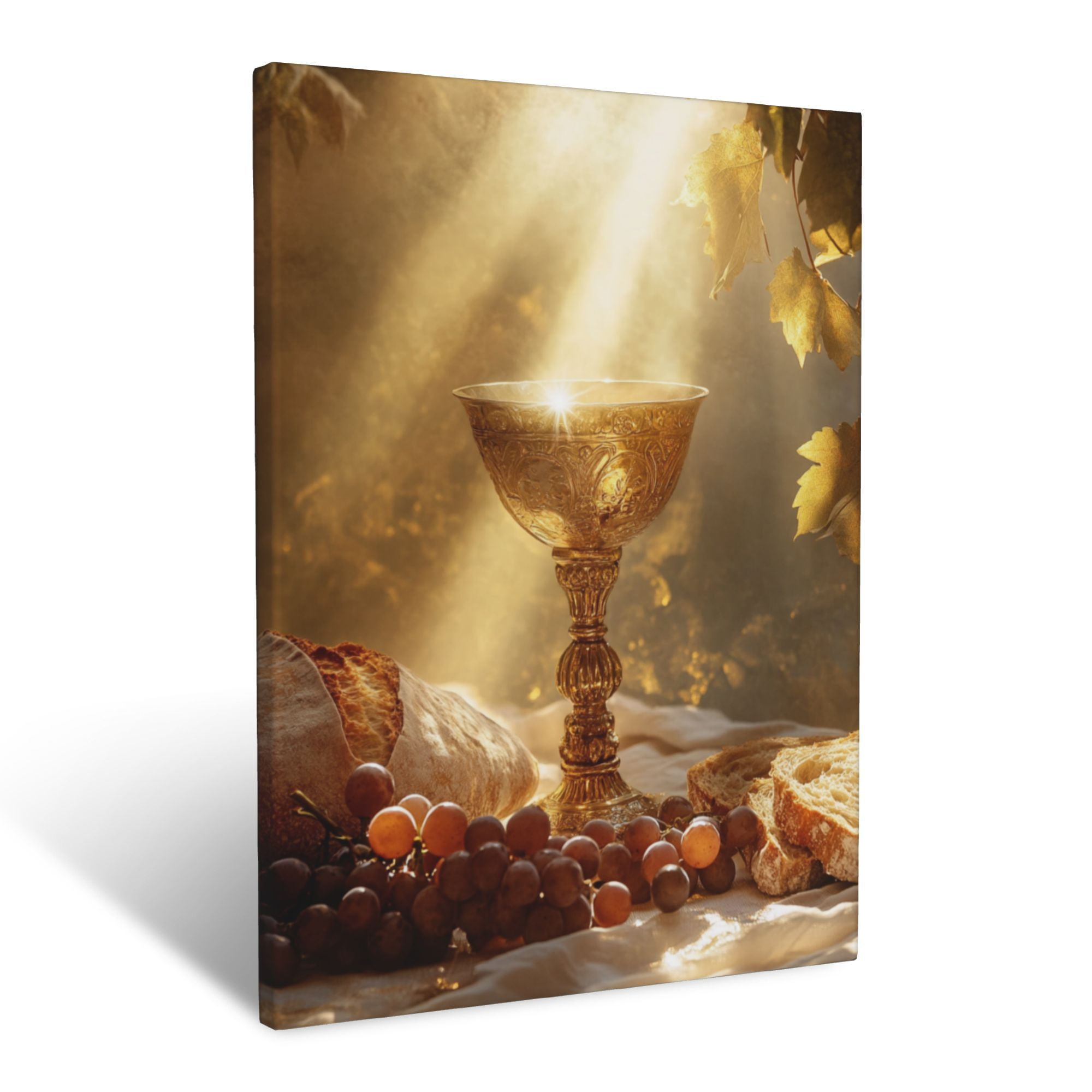 CozyNet A Shining Chalice Glowing Brightly, Resting On A Table ...