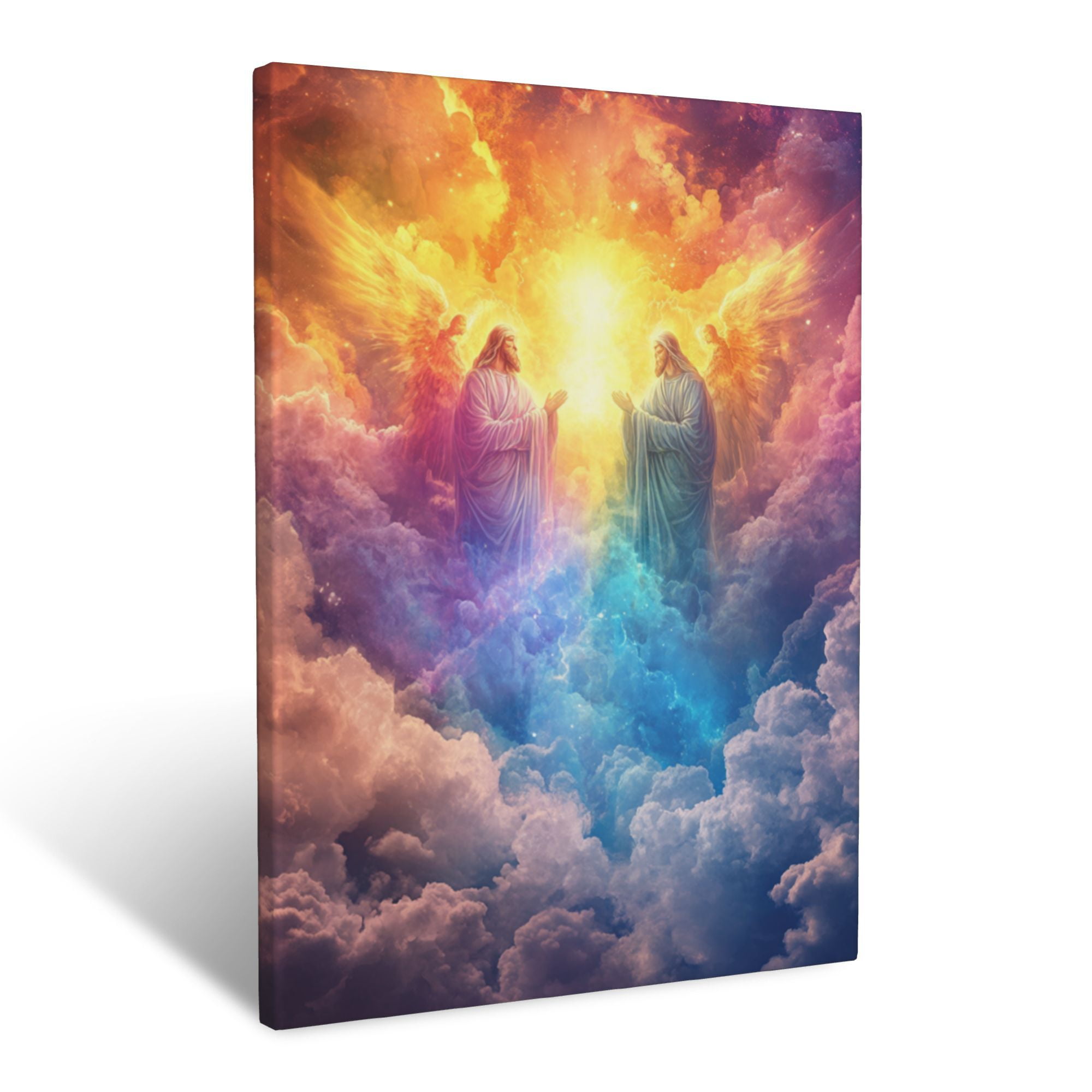 CozyNet A Vibrant Depiction Of The Holy Trinity Surrounded By Divine ...