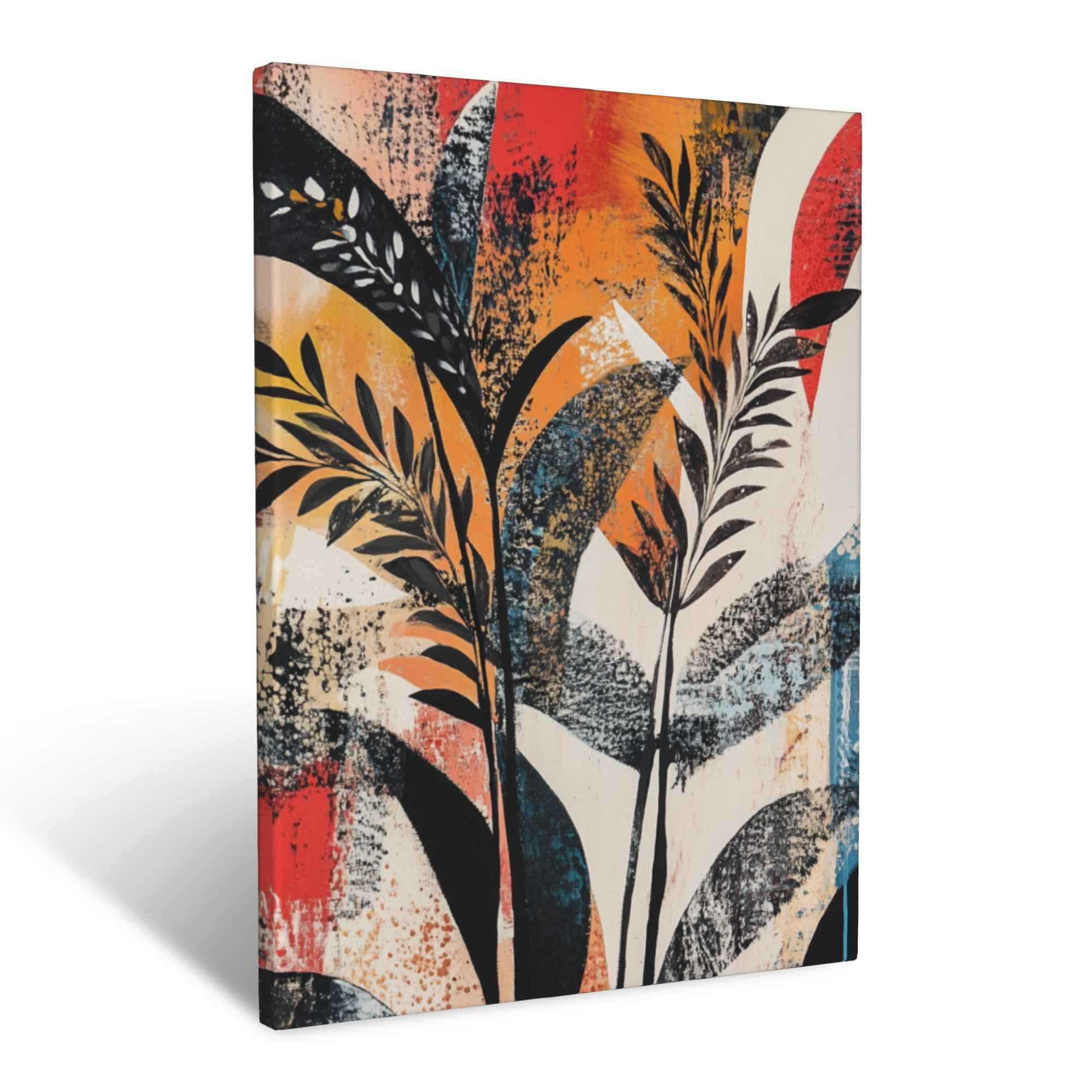 CozyNet Abstract Art Of Layered Plant Shapes, Bold Natural Textures And ...