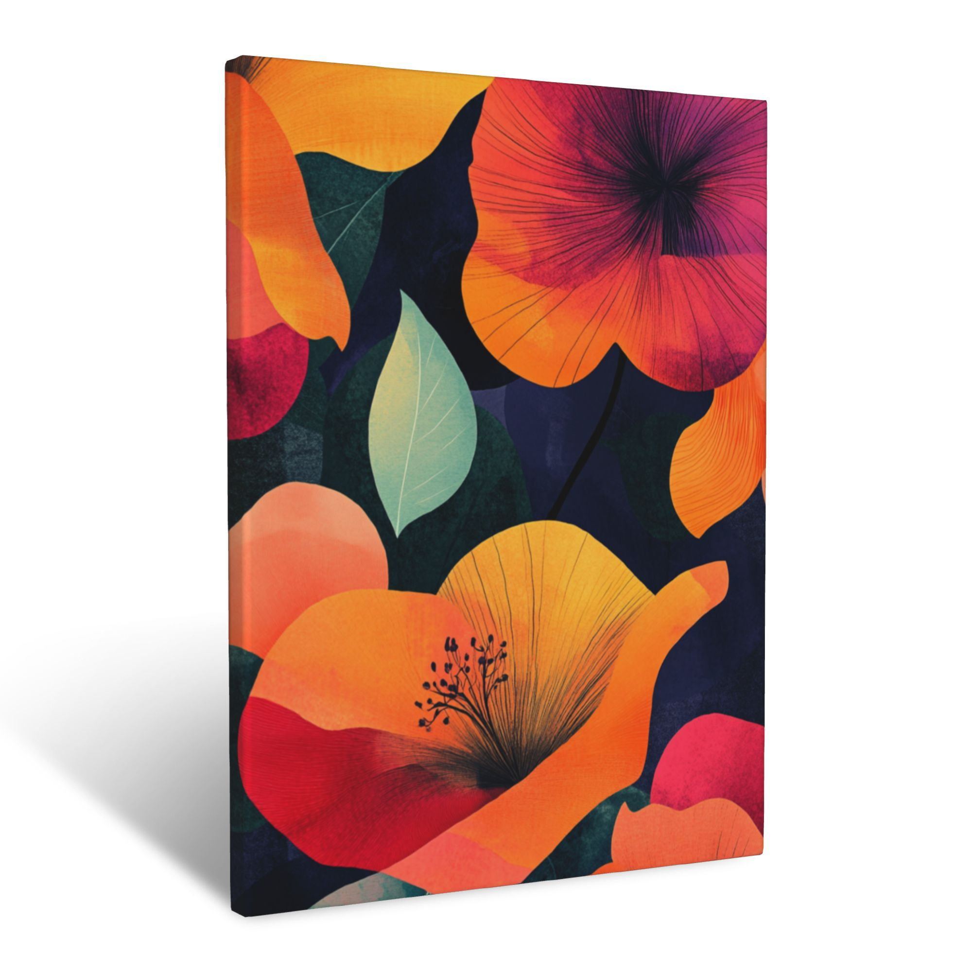 CozyNet Abstract Floral Patterns Layered With Bold Color Gradients And ...