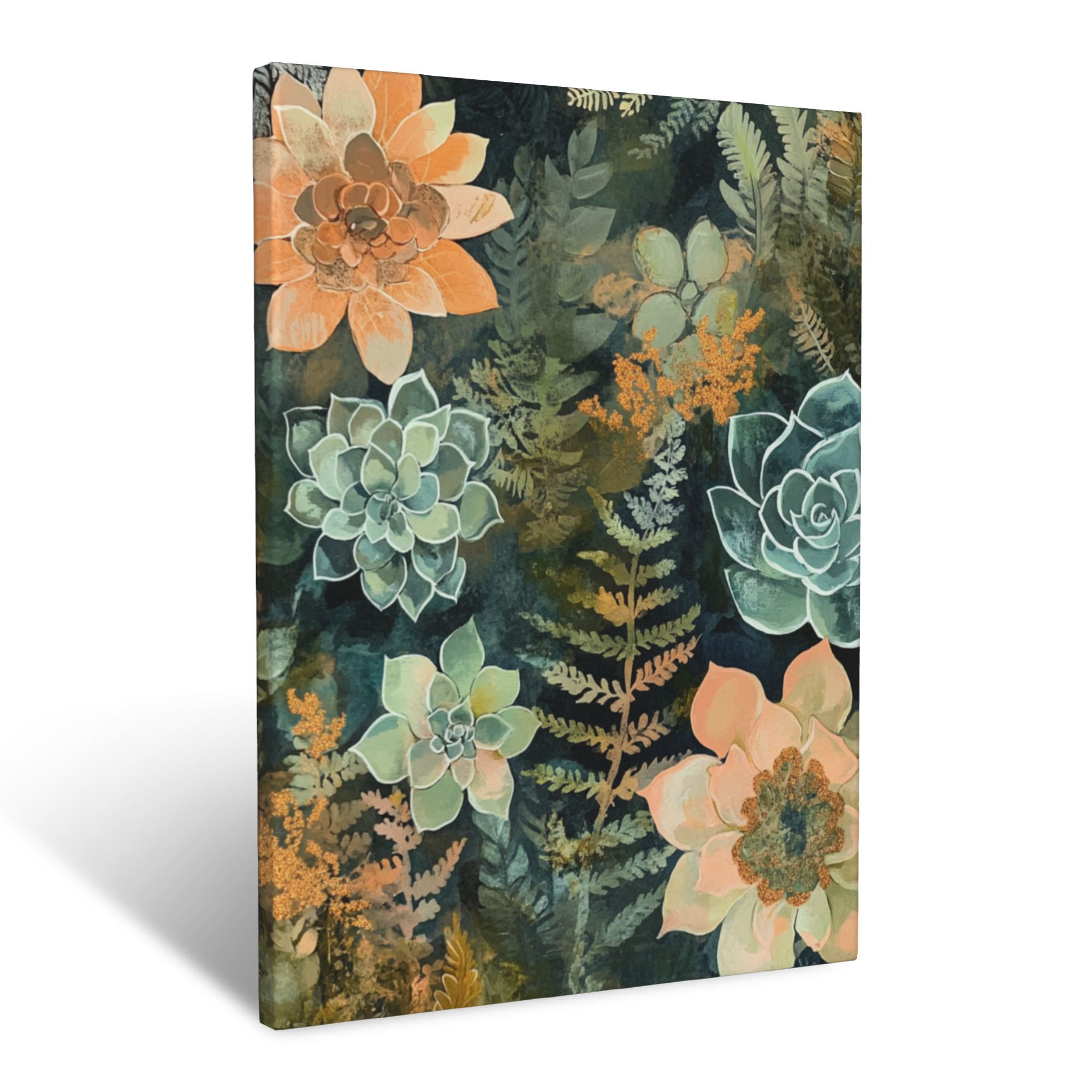 CozyNet Abstract Floral Study With Dynamic Layering Of Succulents And ...