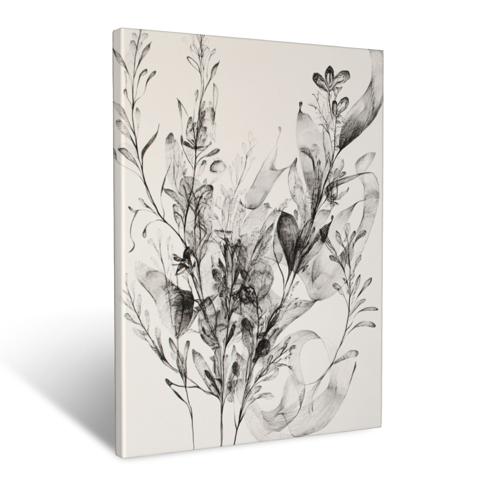 CozyNet Abstract Ink Drawing Of Wild Plants With Detailed Texture ...