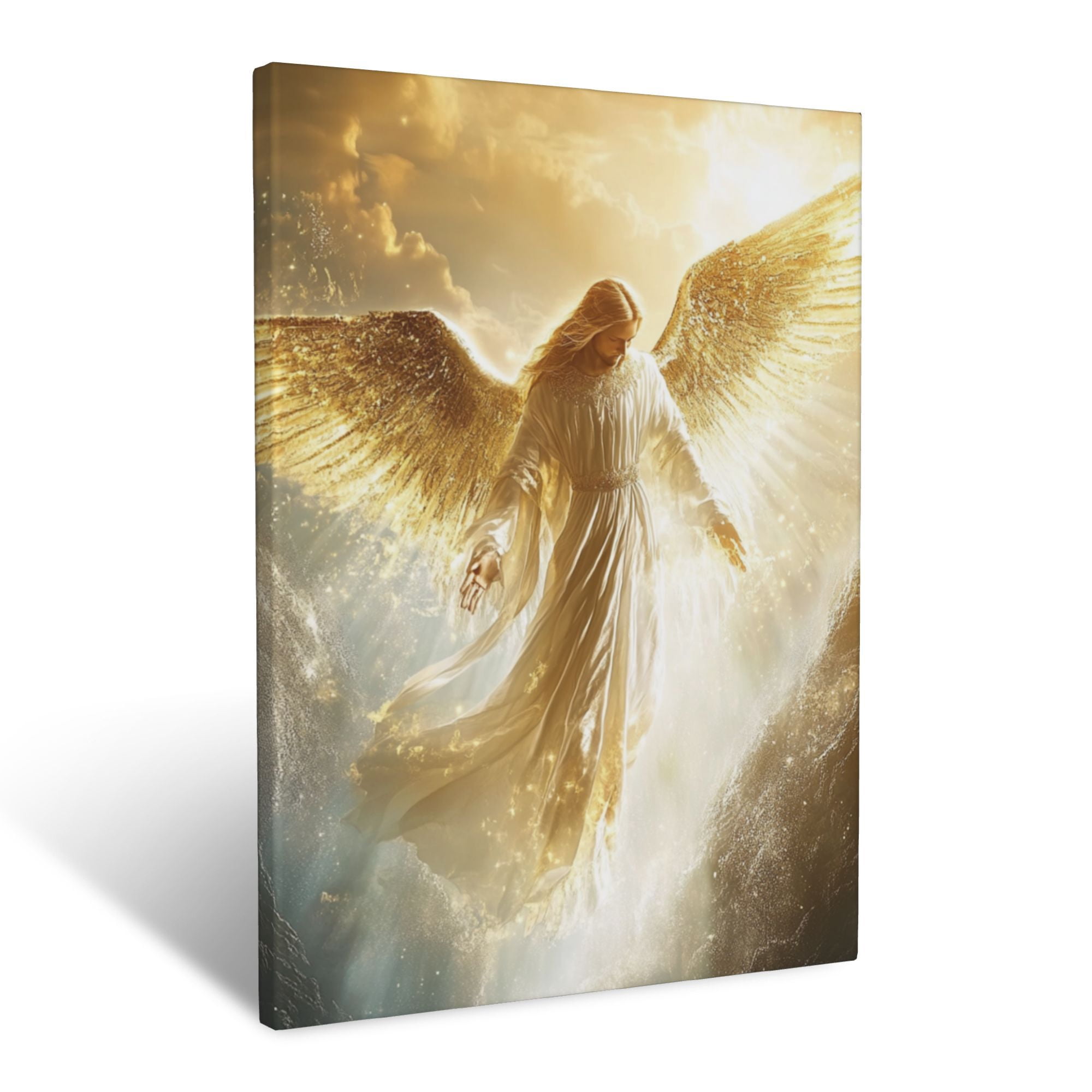 CozyNet Angel With Glowing Wings Ascending To The Heavens A Majestic ...