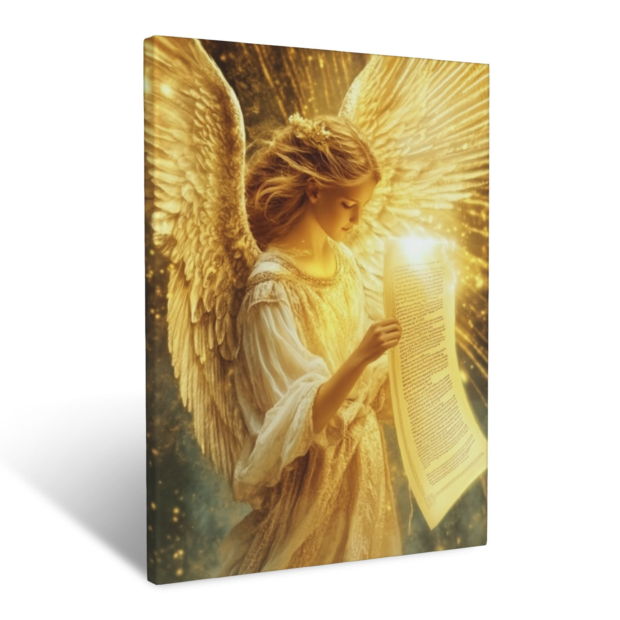 CozyNet An Angel Holding A Glowing Scroll With Divine Messages In ...