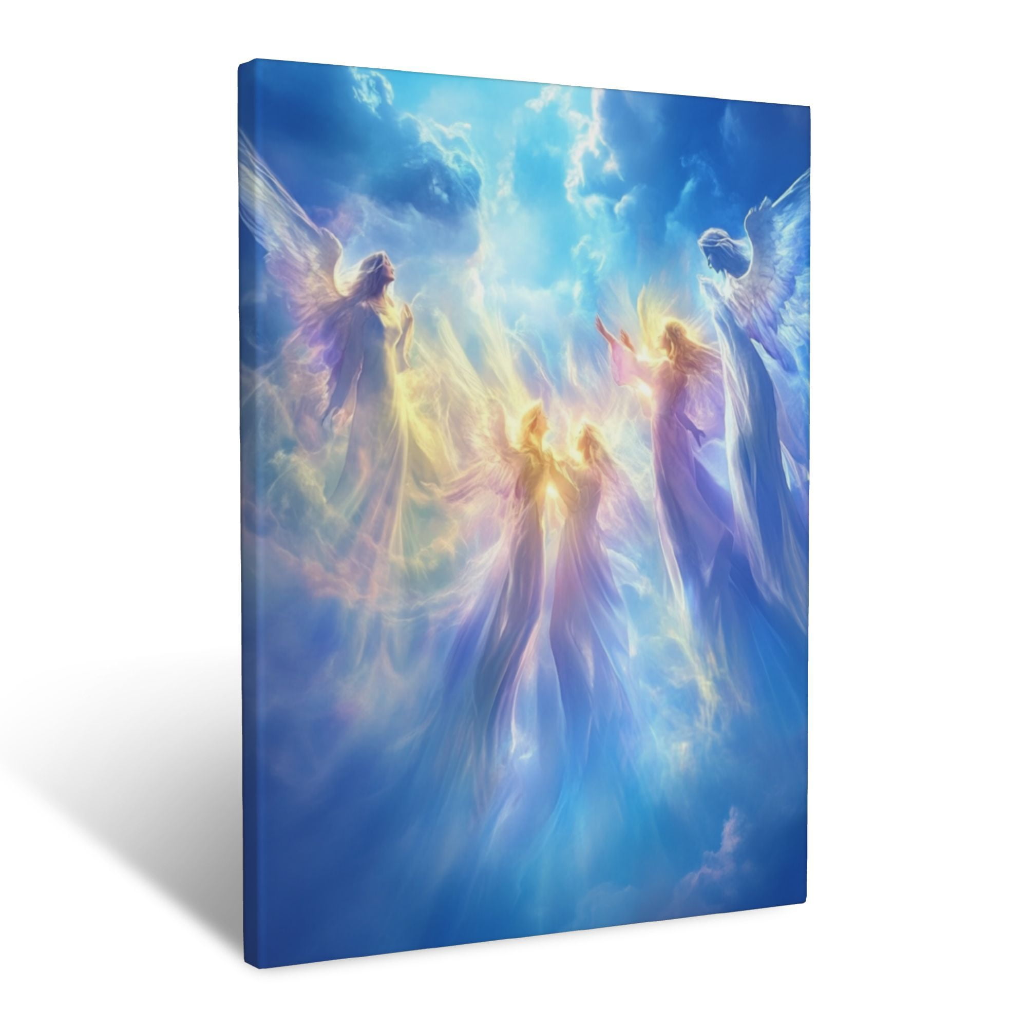 CozyNet Angelic Choir In The Sky Heavenly Beings Singing Praises, Glowing With Divine Harmony ...