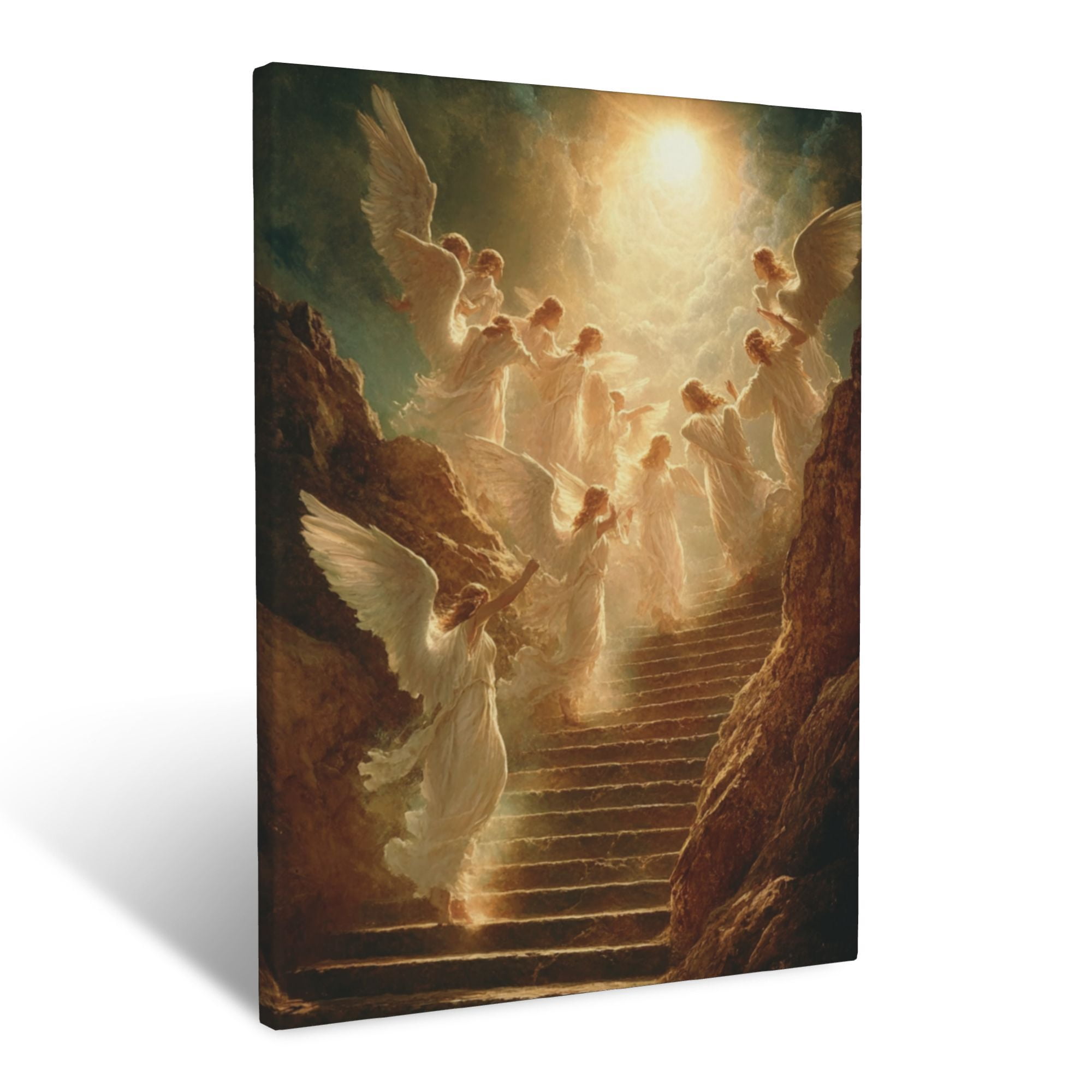 CozyNet Angels Descending On A Stairway To Heaven, Radiant Light ...