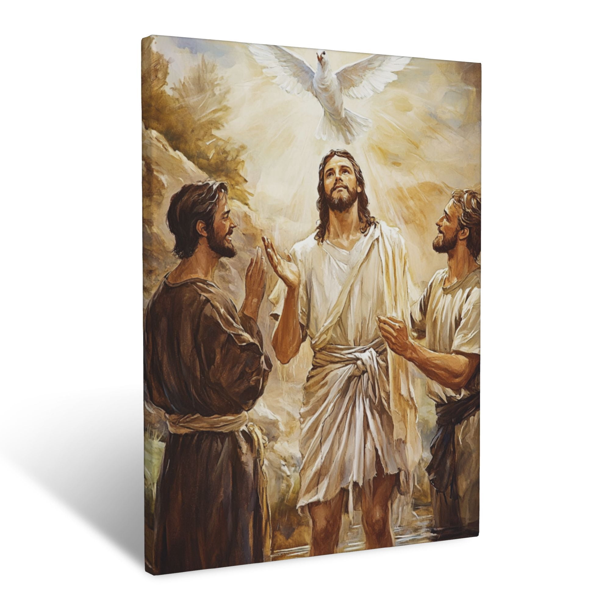 CozyNet The Baptism Of Jesus By John With The Holy Spirit Descending As ...
