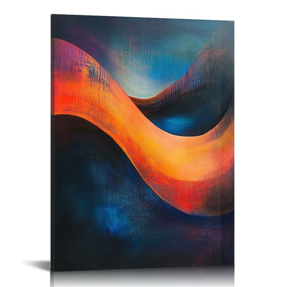 CozyNet Canvas Print: Abstract Flow Of Radiant Gradients, Sharp ...