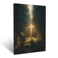 CozyNet Cross Among Evergreen Trees Symbolizing Eternal Life, Glowing ...