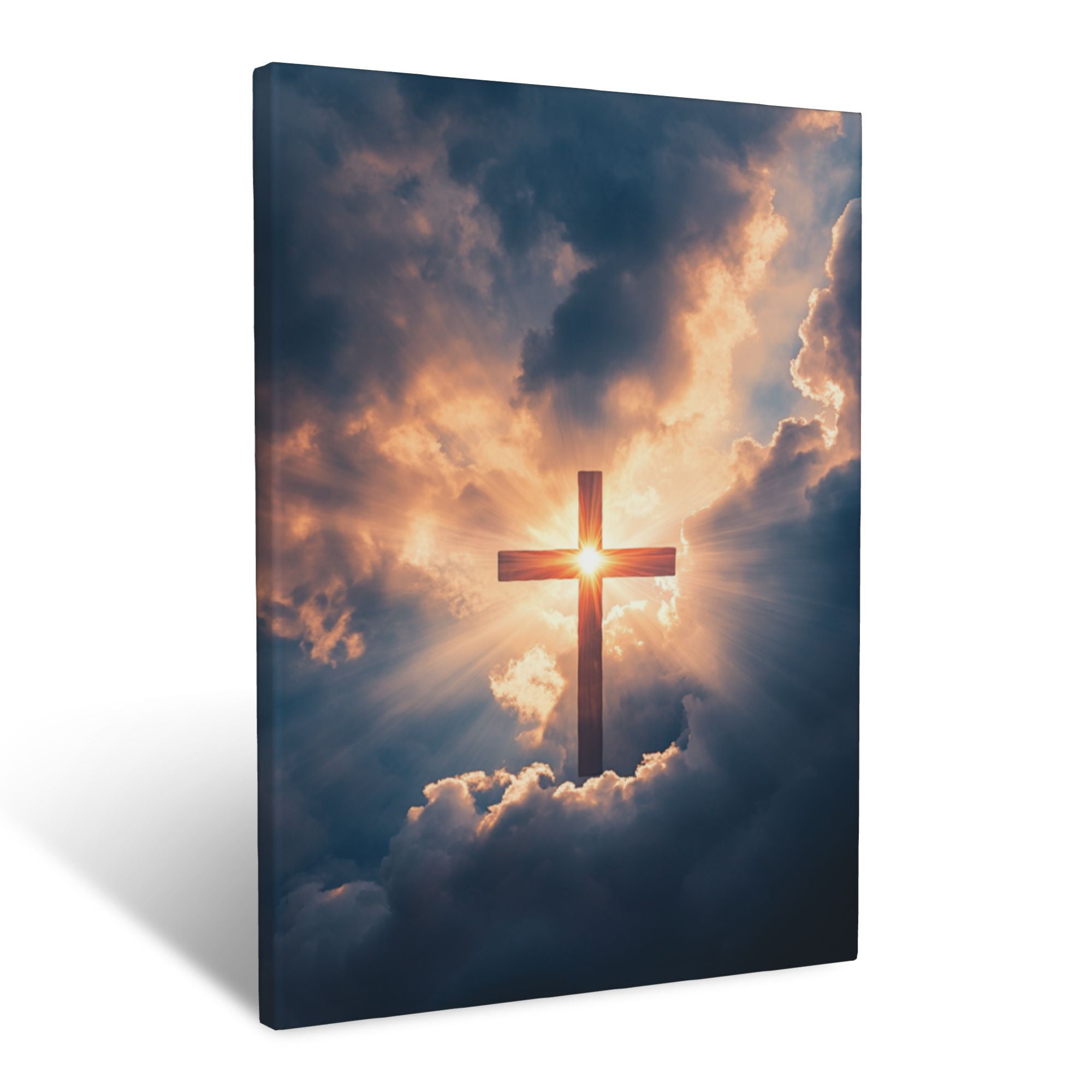 CozyNet Cross Glowing Through Radiant Storm Clouds A Beacon Of Faith ...