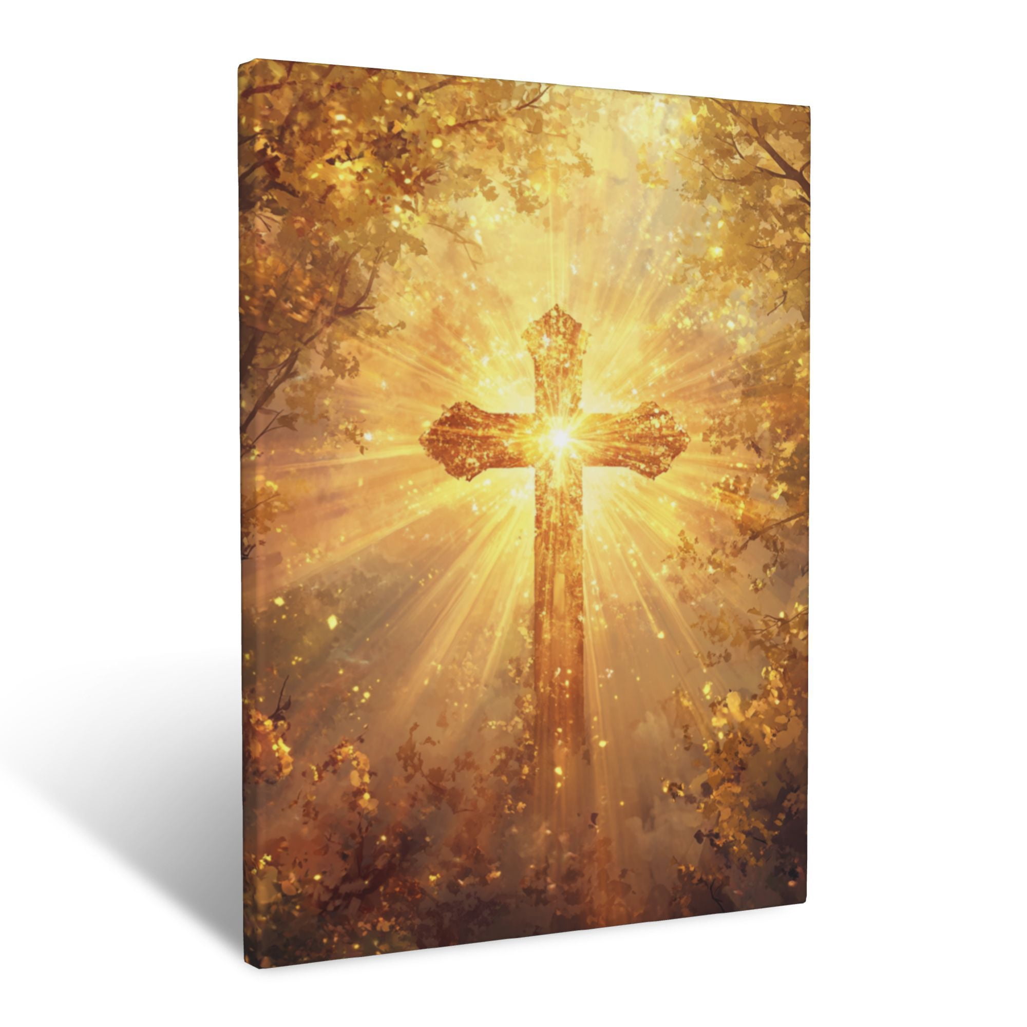 CozyNet Cross Surrounded By Sunbeams Shining With Divine Grace Under A ...