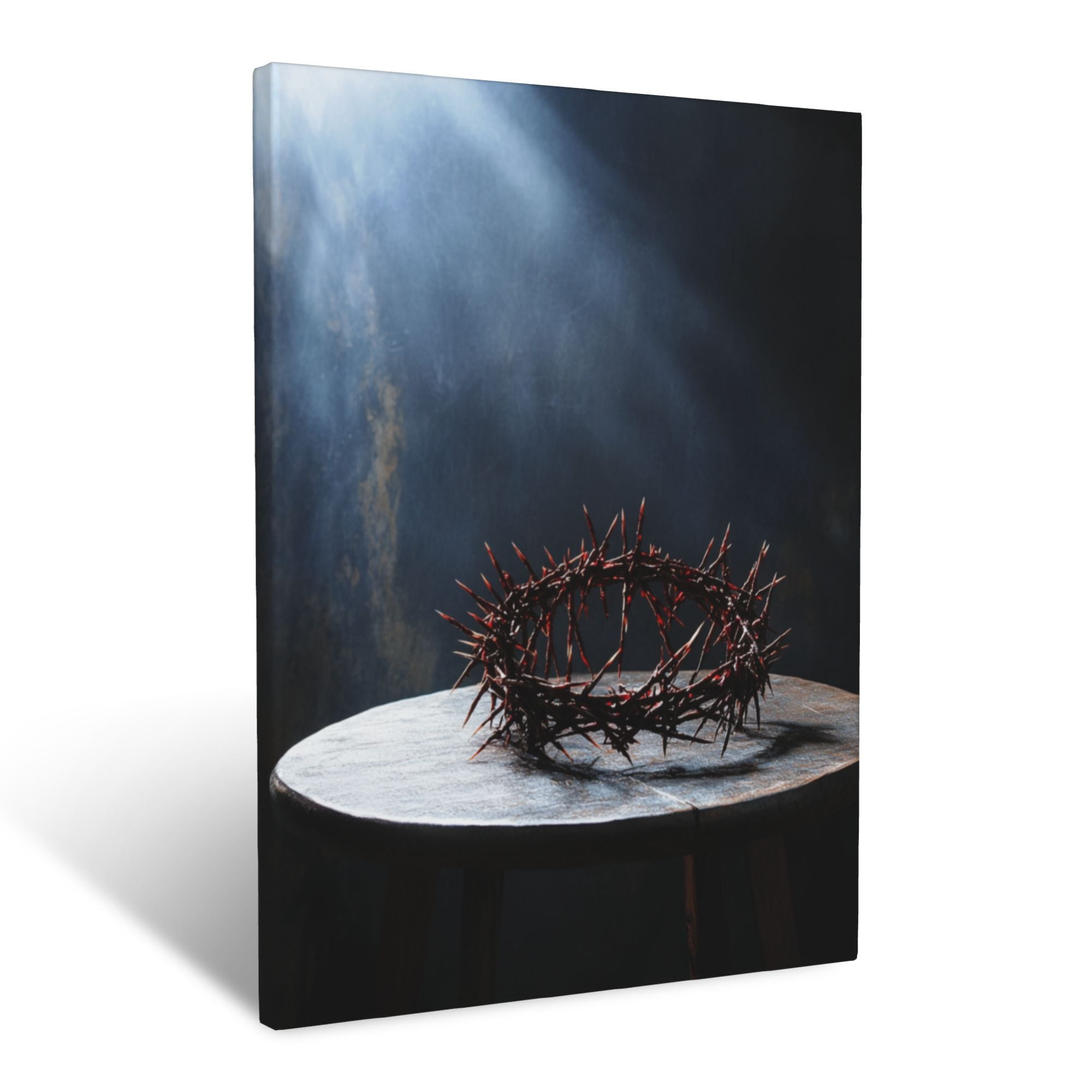 CozyNet Crown Of Thorns Glowing On Table Radiant Symbol Of Sacrifice ...