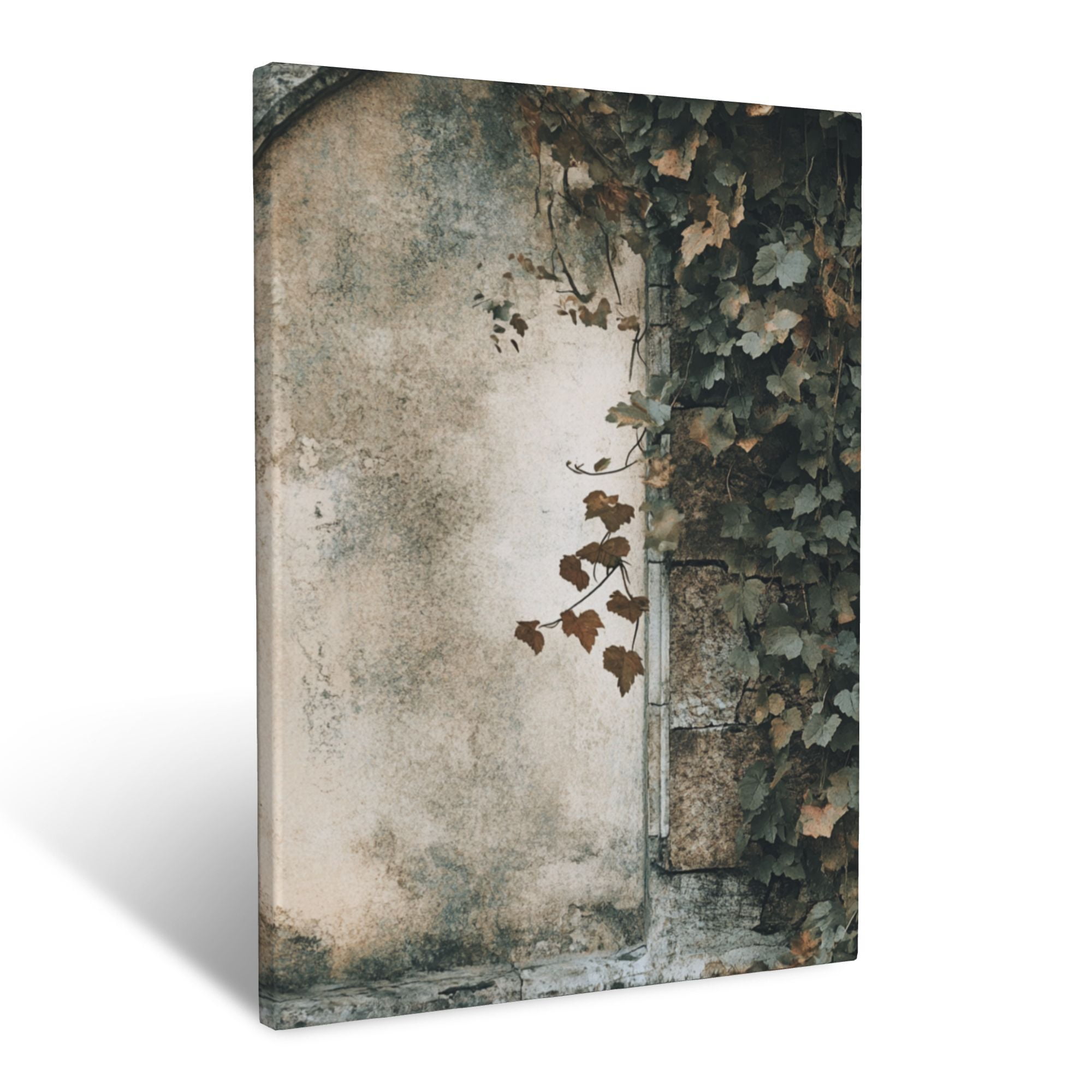 CozyNet Delicate Ivy Vines Wrapping Around Weathered Stone Structures ...