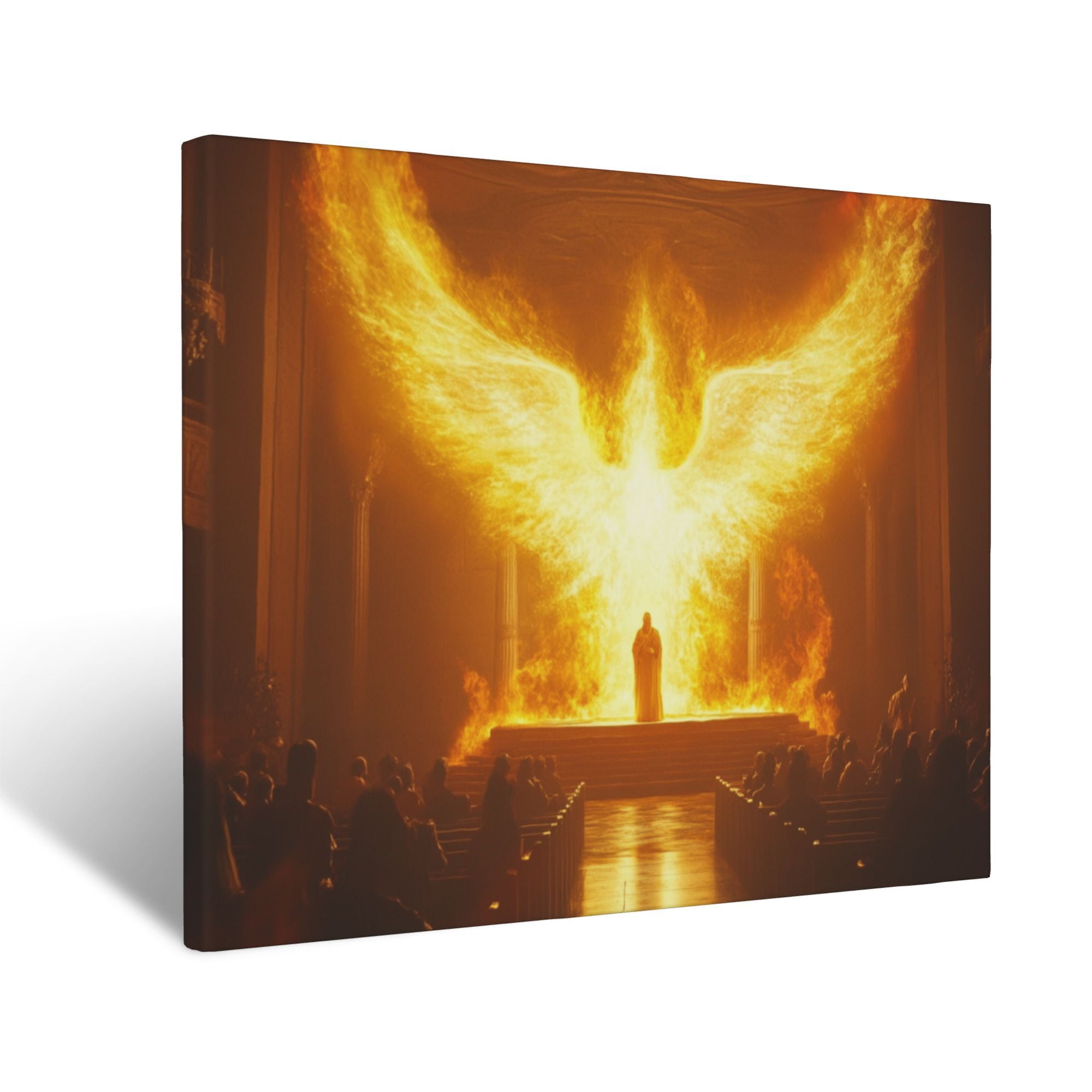 CozyNet Depiction Of The Holy Spirit Descending As Glowing Fire ...